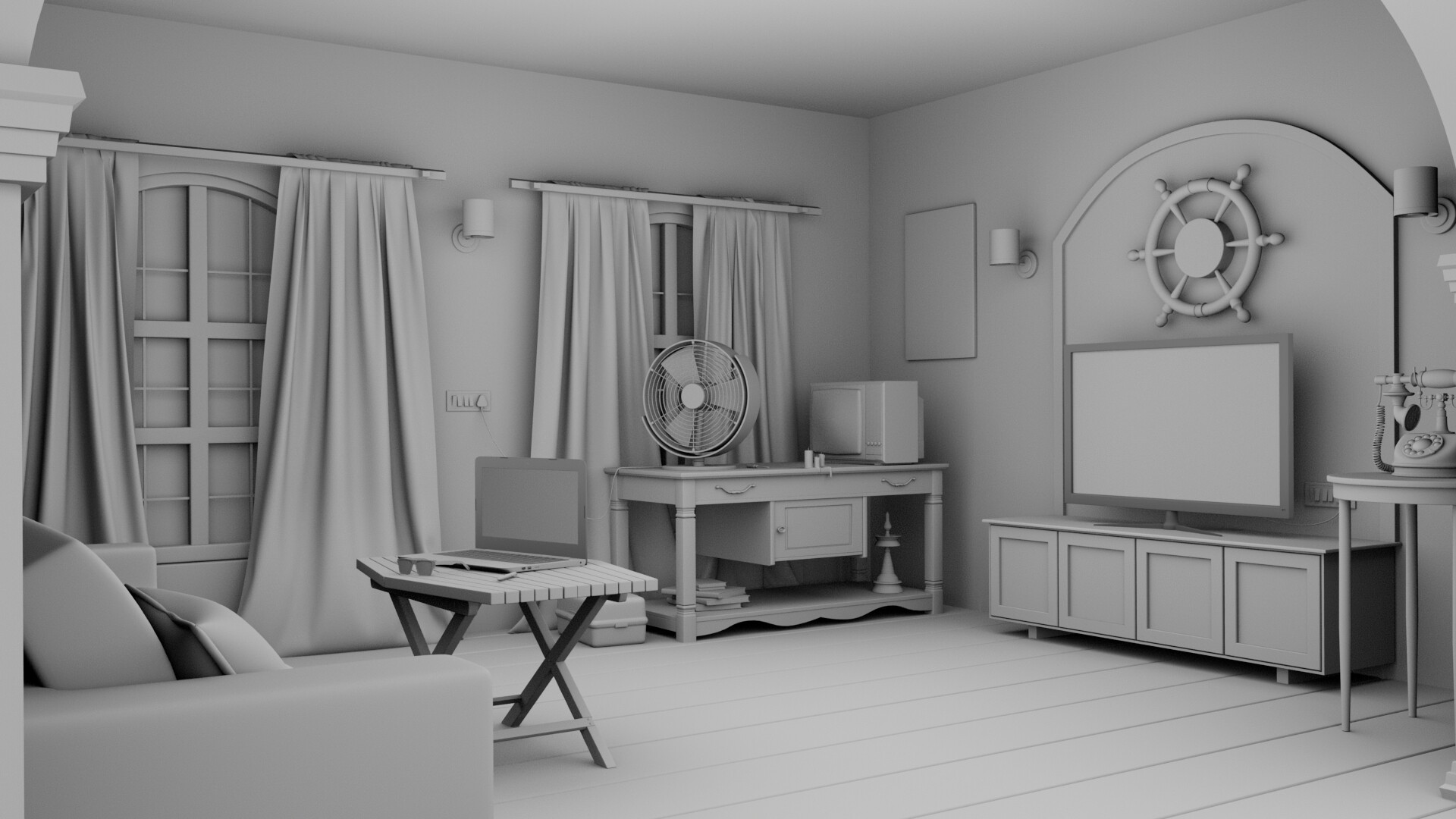 ArtStation - INTERIOR MODELING