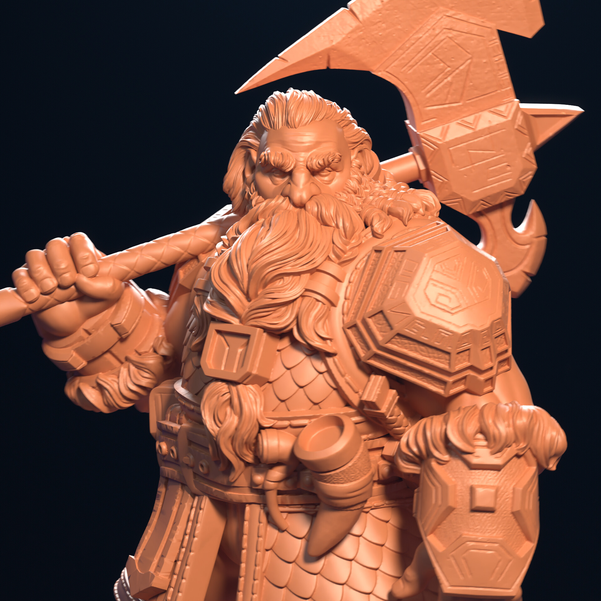 ArtStation - Dwarf Warrior