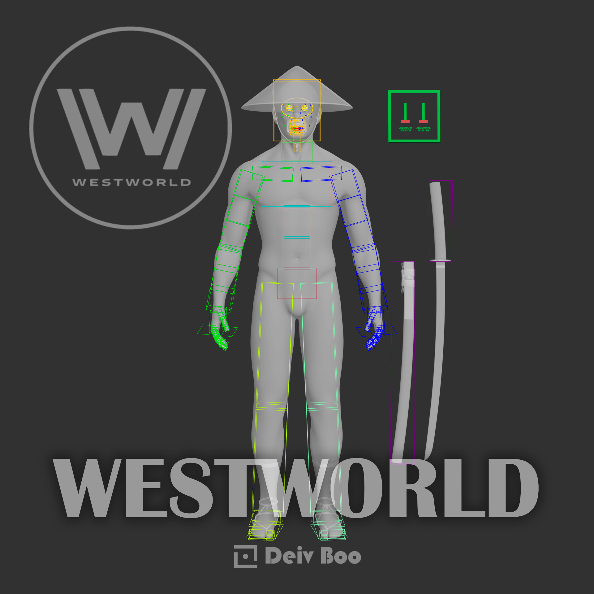 ArtStation - Musashi | Hiroyuki Sanada | WIP 7: RIG & Animation