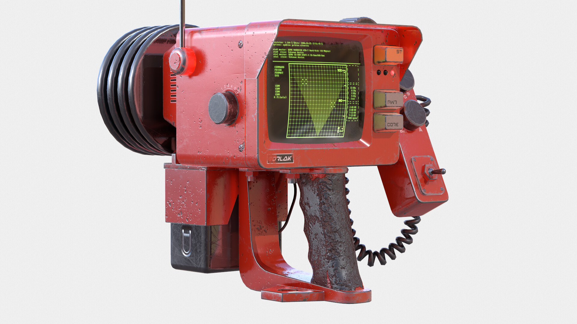 ArtStation - Handheld Retro Sci-Fi Sonar Device