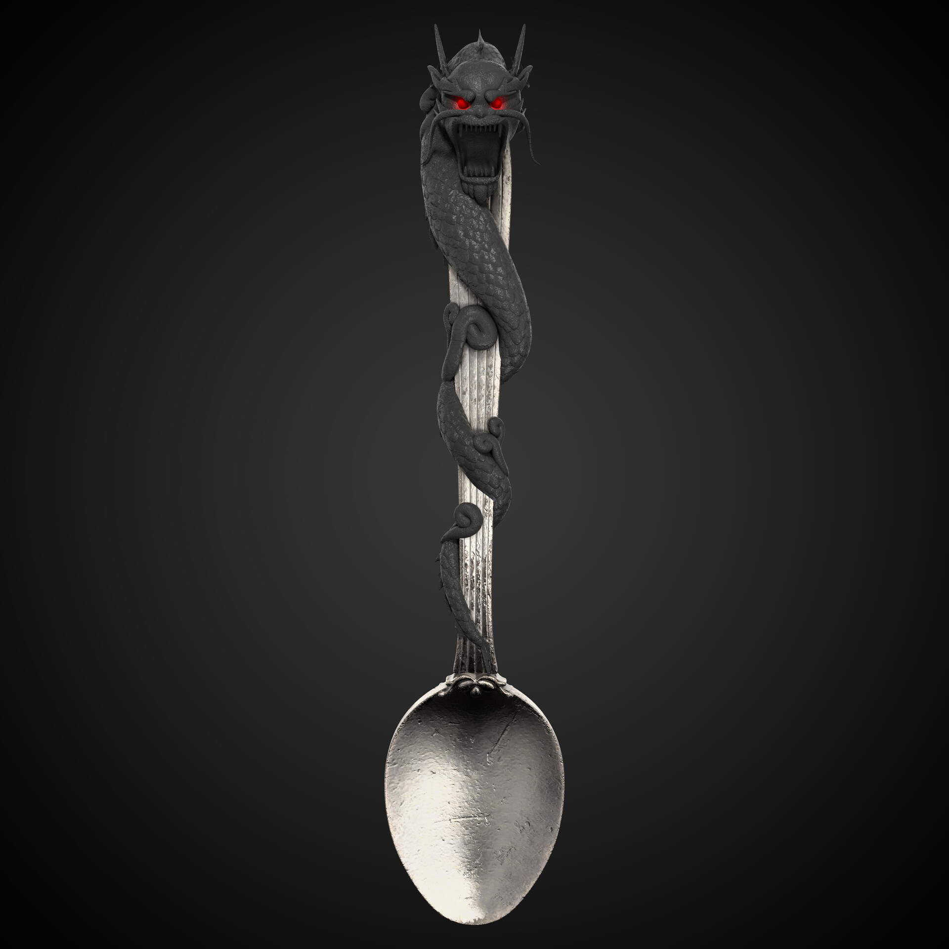 ArtStation - TeaTea Cherry - Dragon spoon