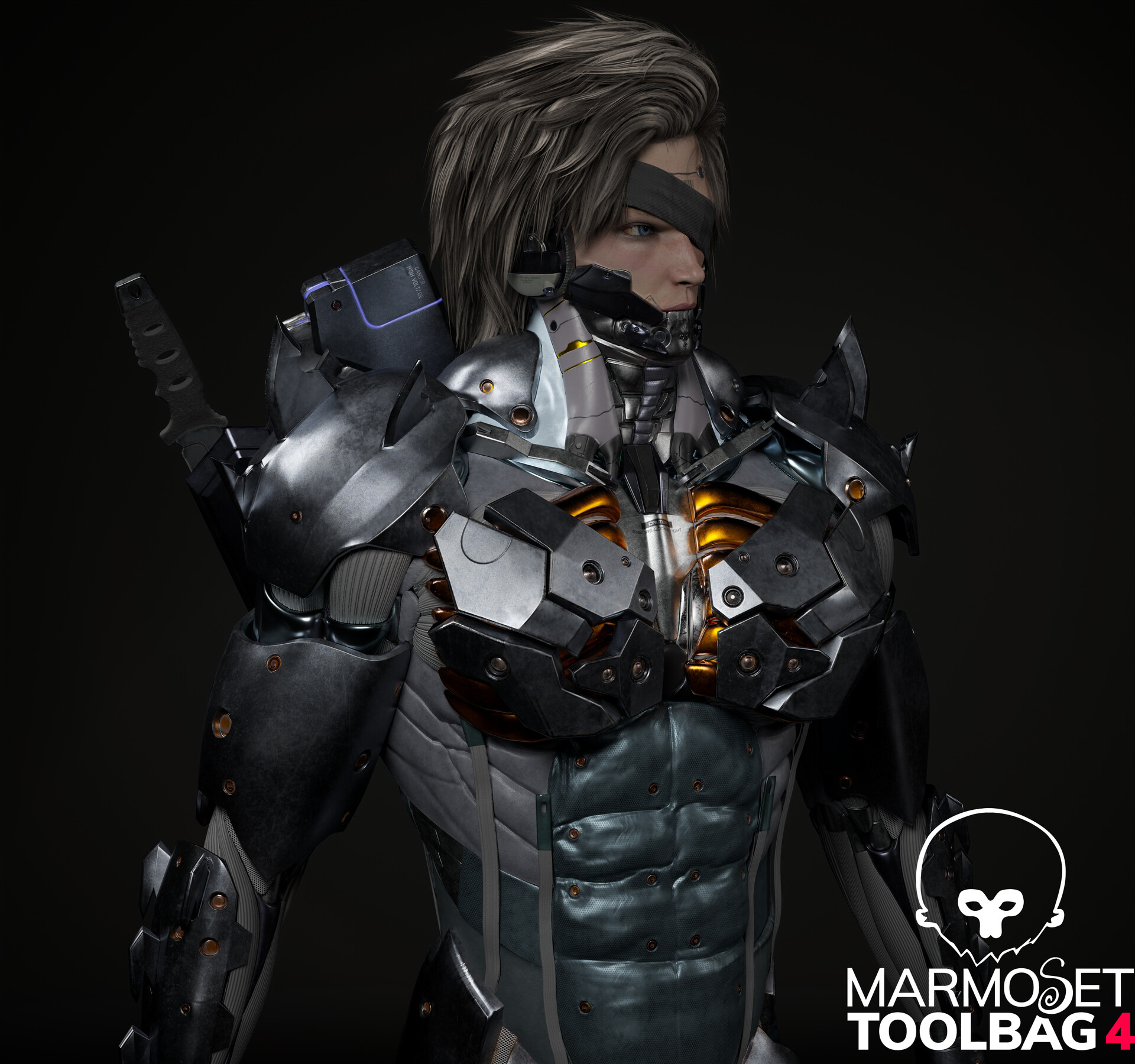 ArtStation - Raiden x Blade wolf - MGR game ready fan art