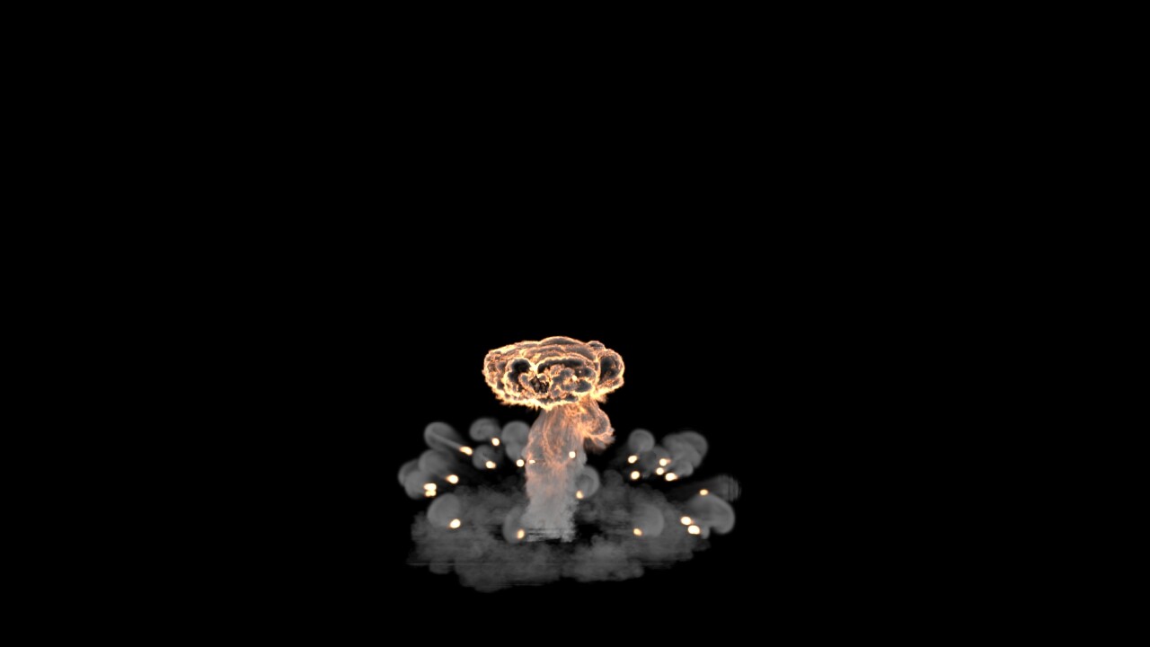 ArtStation - Explosion, trails and shockwave - Houdini