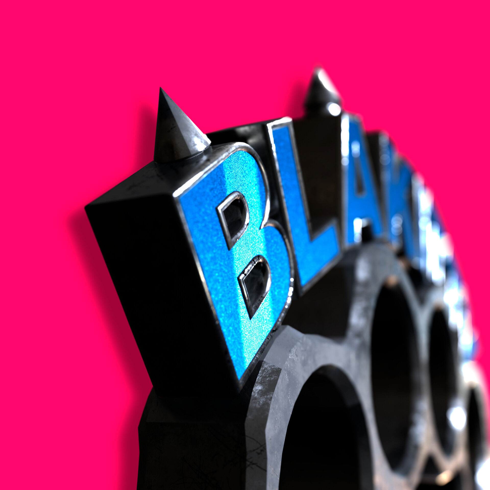 ArtStation - BLAKITTY BRASS KNUCKLE LOGO (ANIMATED)