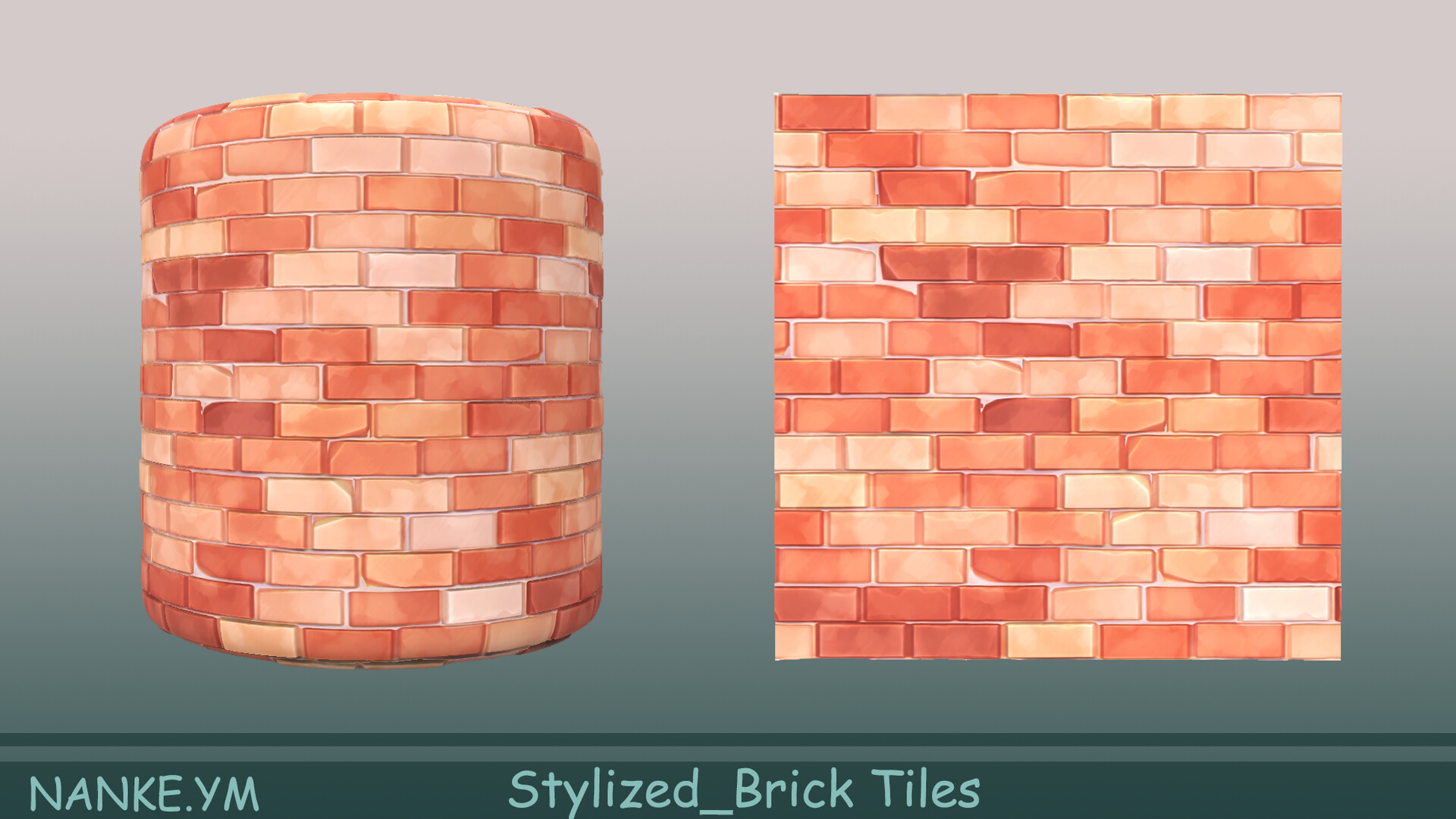 ArtStation - stylized bricks 风格化砖练习