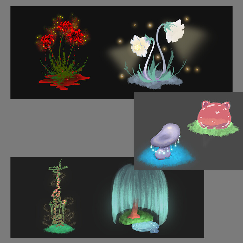 ArtStation - Magical plants Designs / Concept Art