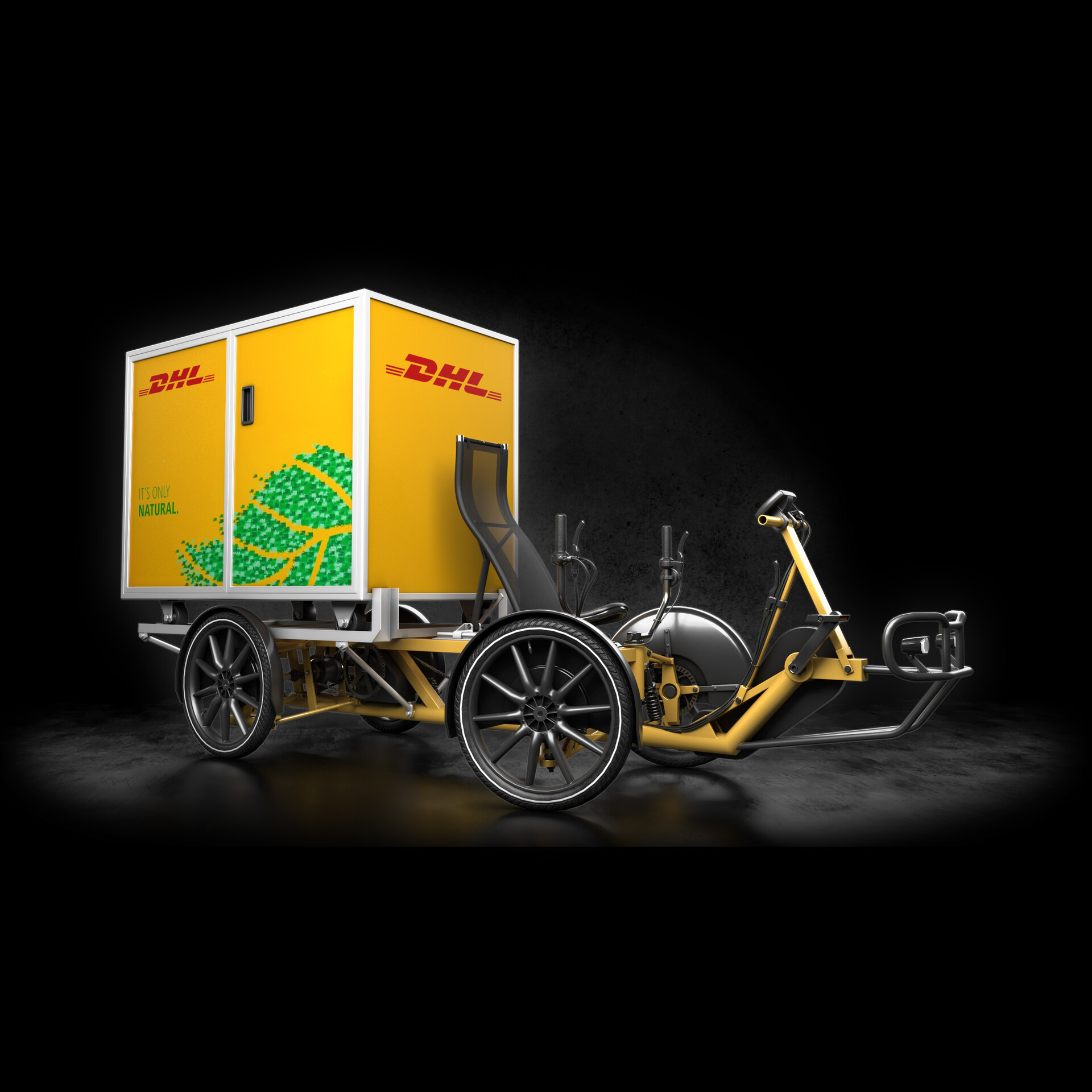 ArtStation - DHL Cargo Bike 3D model