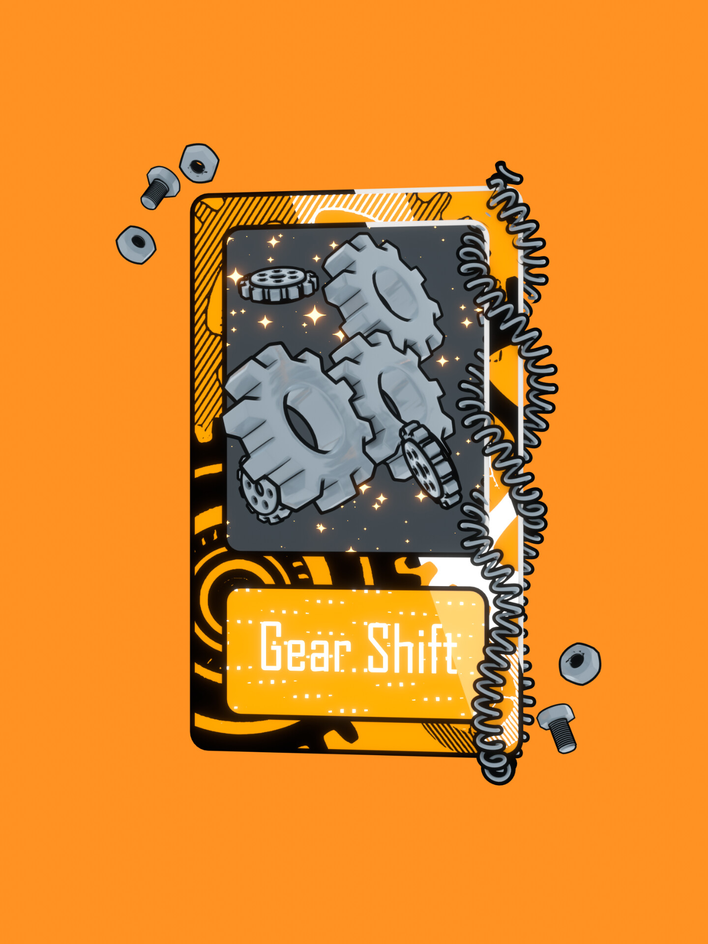 ArtStation - 3D Gear Shift Card (Sound On)