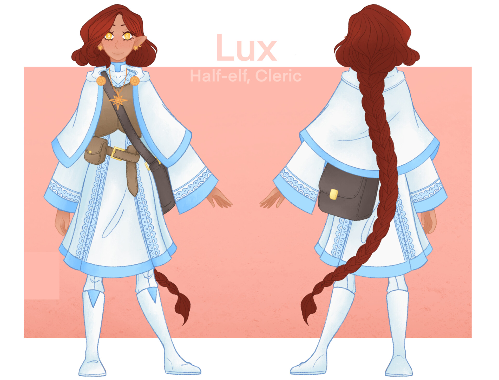 ArtStation - Character Design 'Half-elf, cleric'