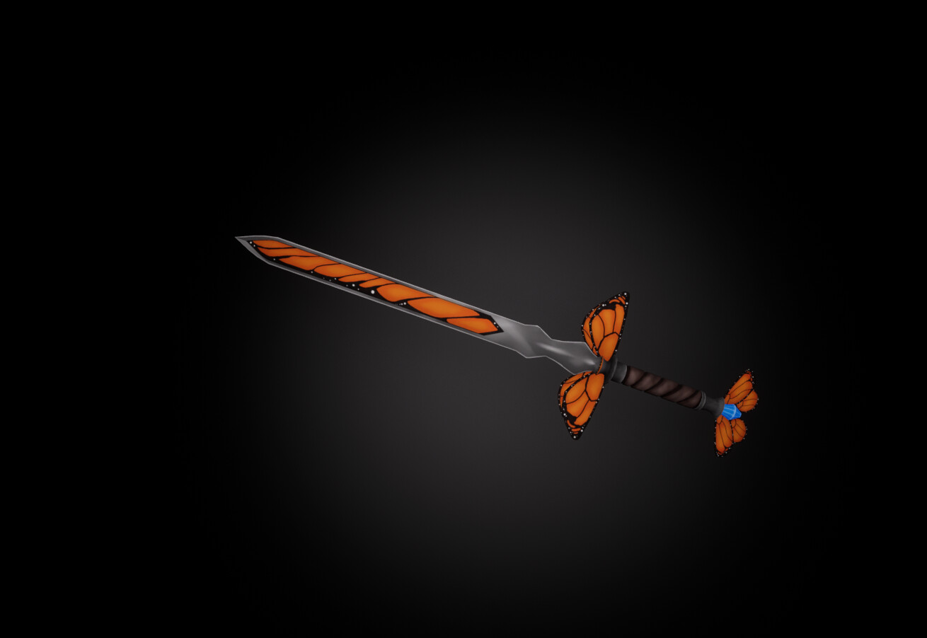 ArtStation - Monarch Butterflies Sword
