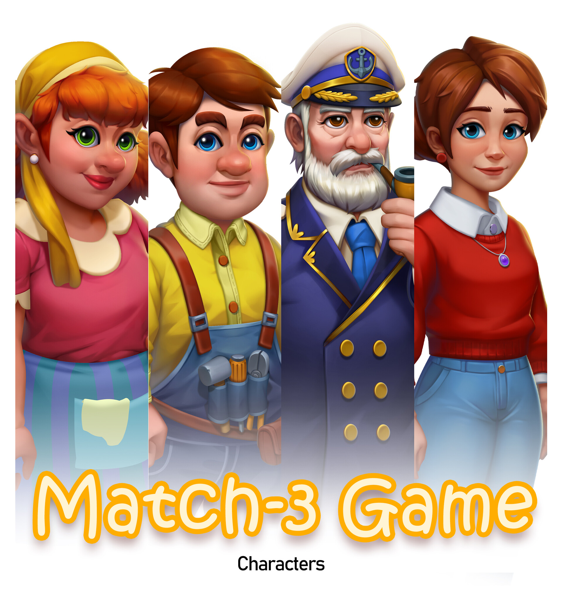 ArtStation - Match-3 Characters