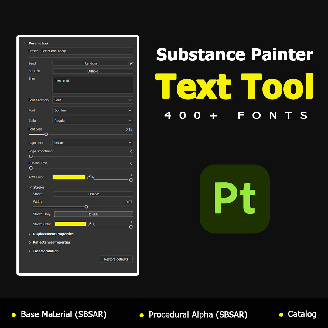 ArtStation - TEXT TOOL-Substance Painter