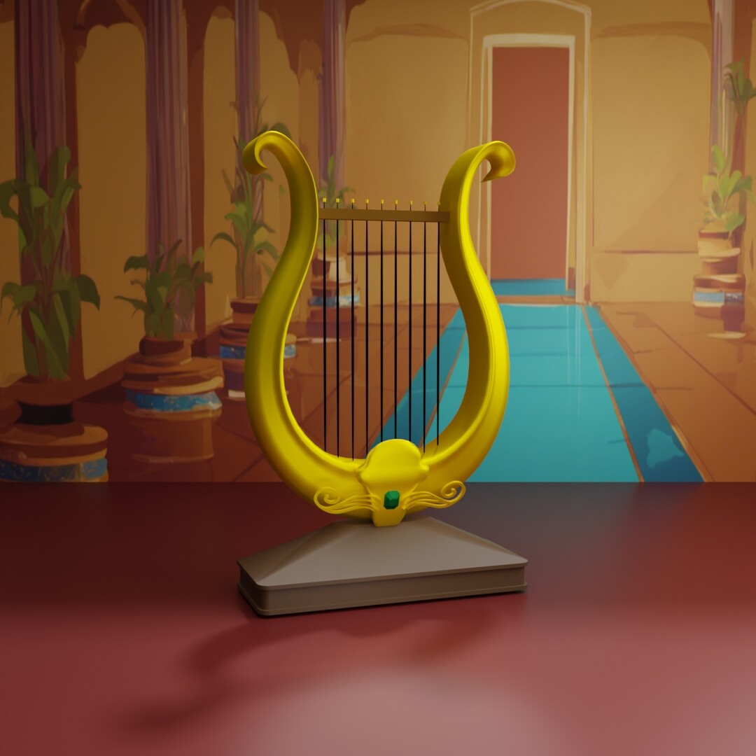 ArtStation - Apollo's Melody: Greek Lyre 🔆