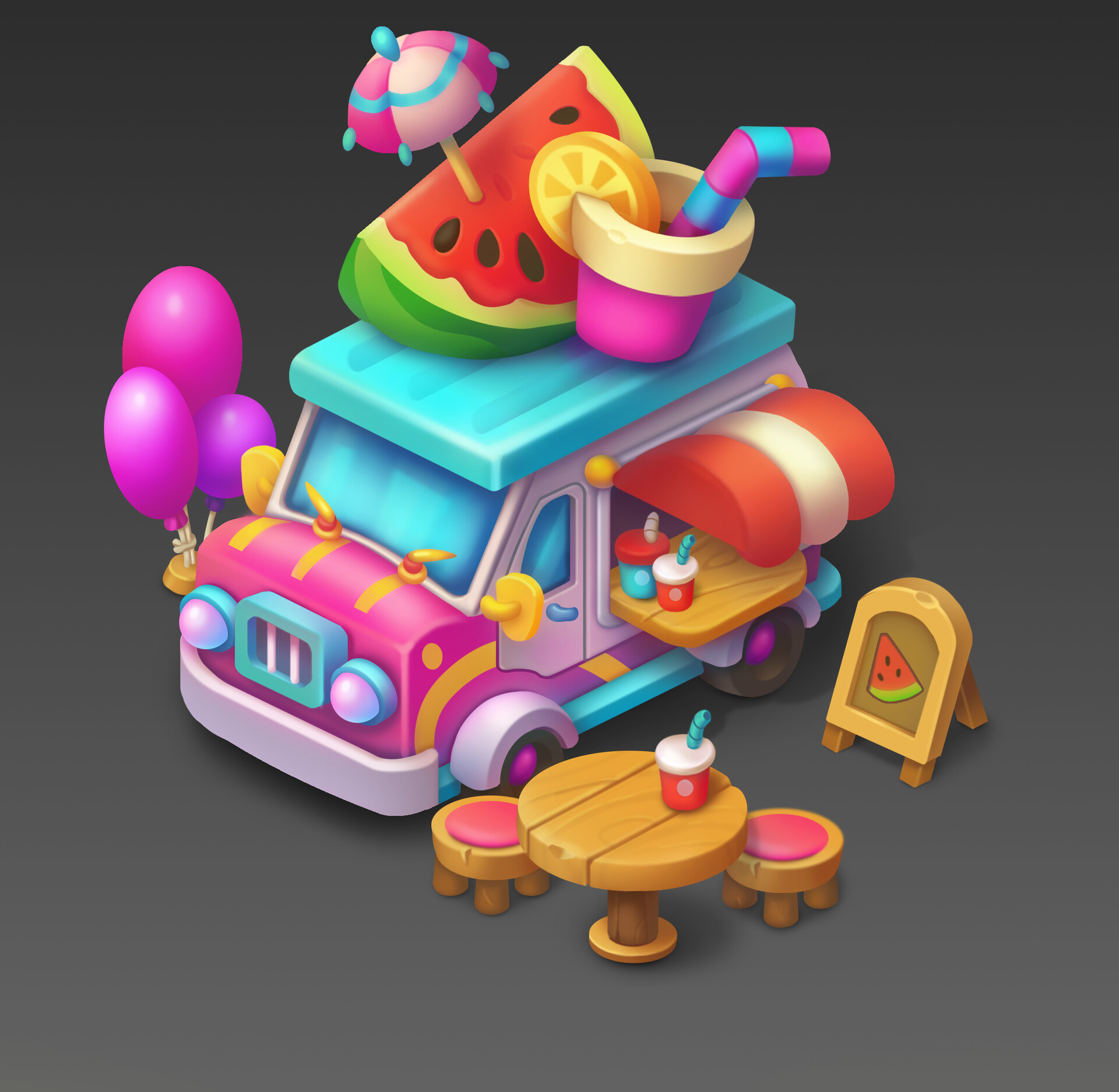ArtStation - Lemonade shop