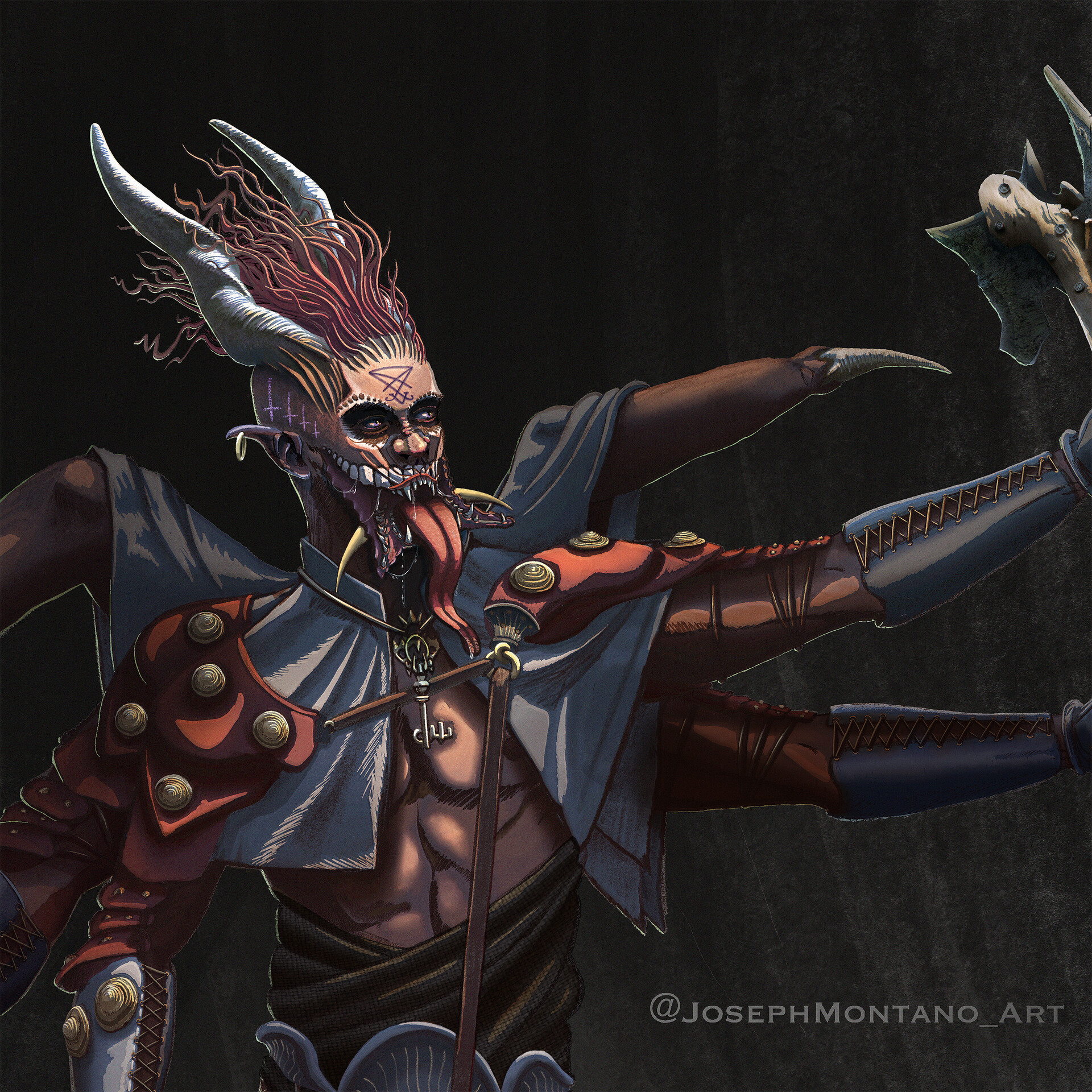 ArtStation - Hell Herald, chief Envoy of Hell