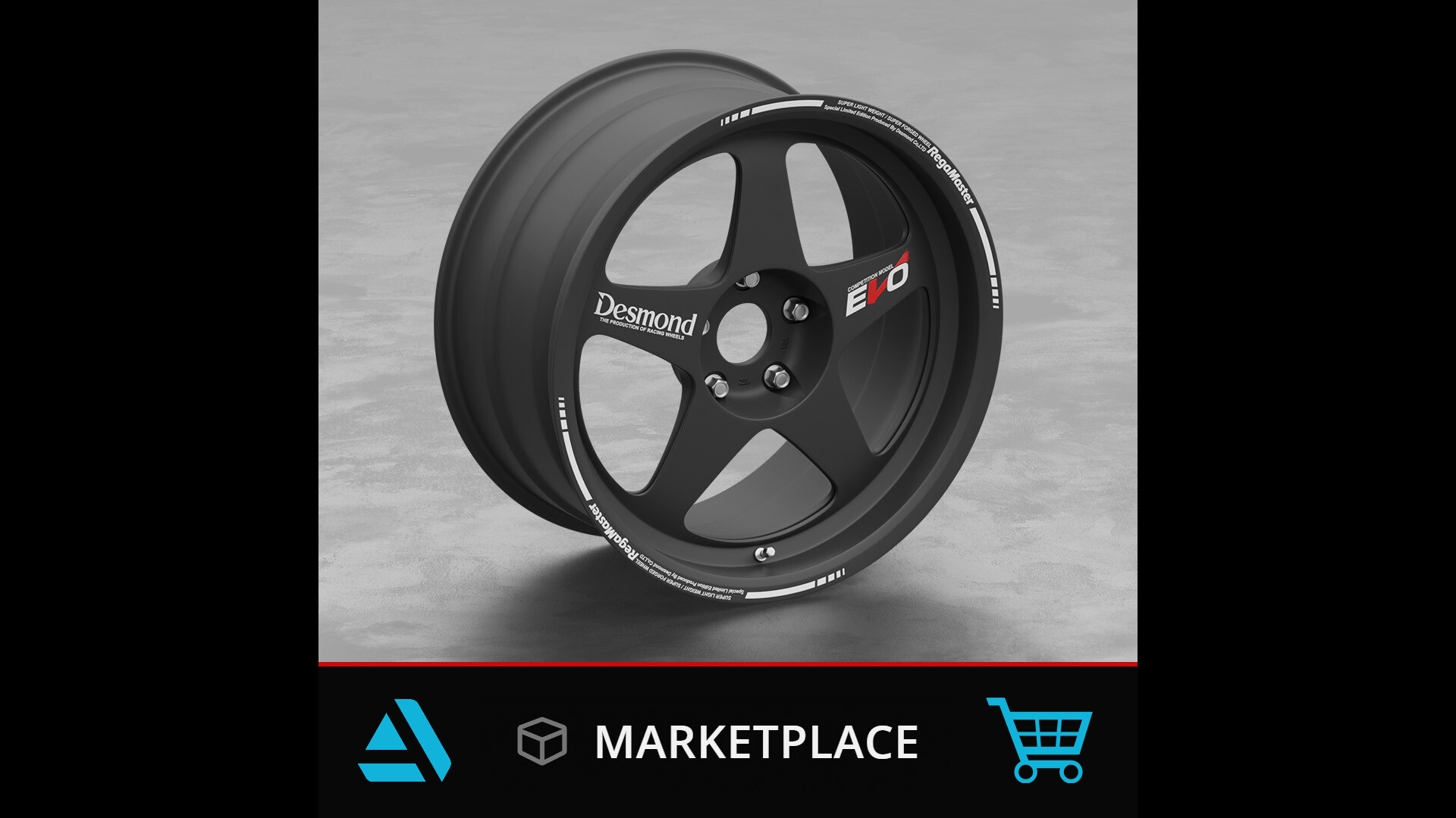ArtStation - Desmond RegaMaster EVO Rim/Wheel 3D Model