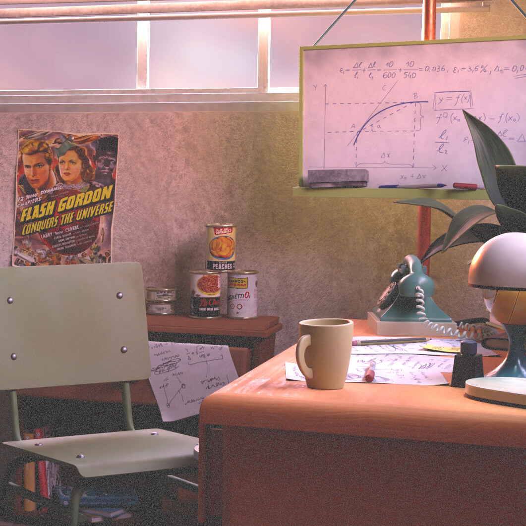 ArtStation - 1960s Retro Tech Observatory