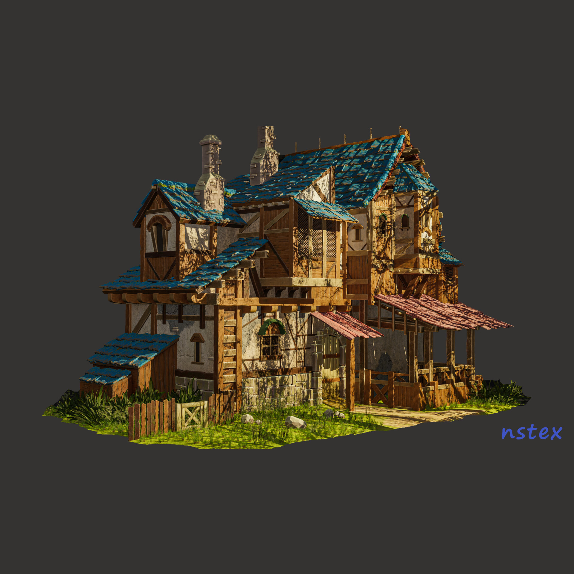 ArtStation - House with stables