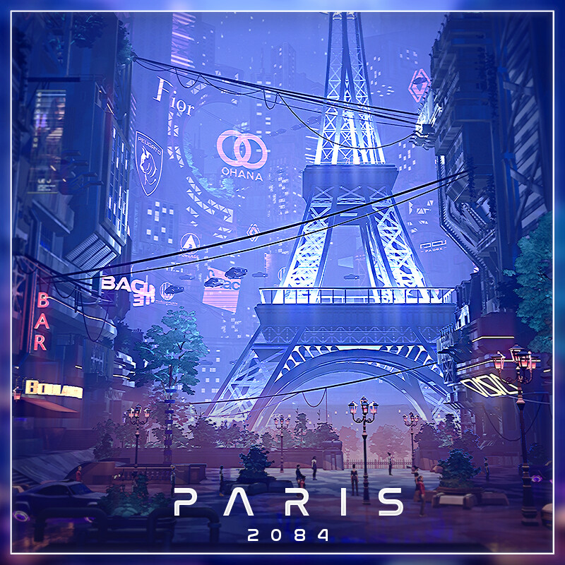 ArtStation - PARIS 2084 - Compo & Lighting