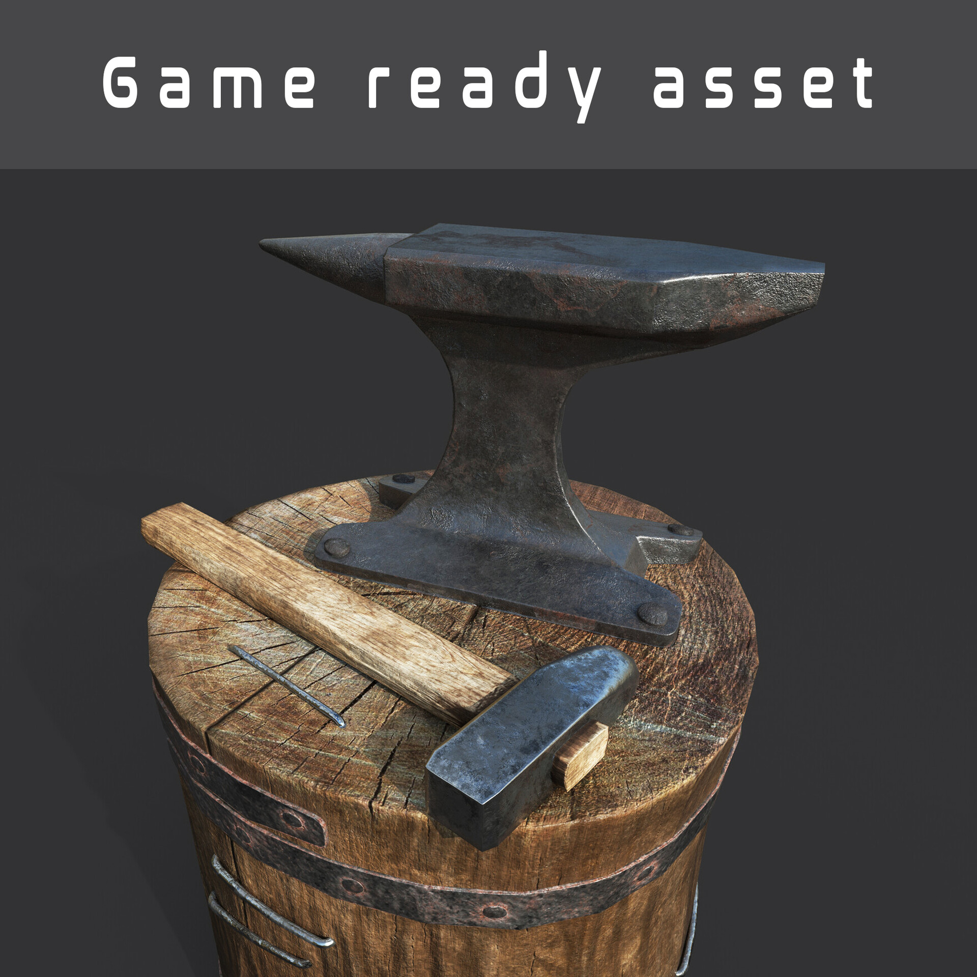 ArtStation - Anvil (Game Asset)