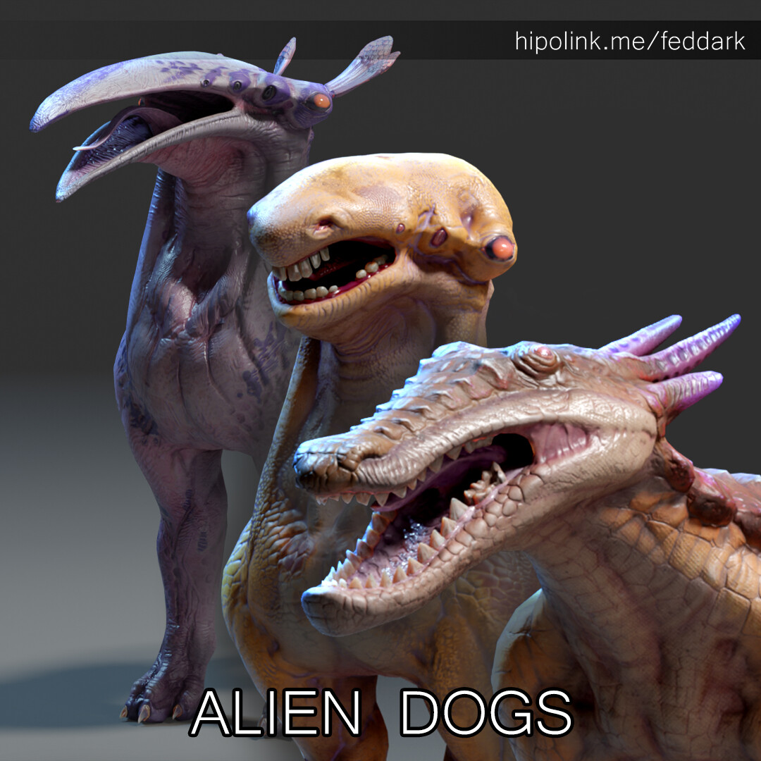ArtStation - Alien dogs