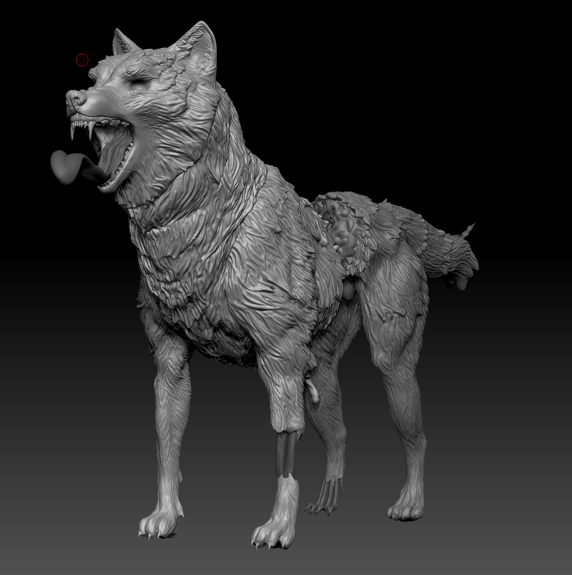 ArtStation - WIP Demon-Zombie Wolf