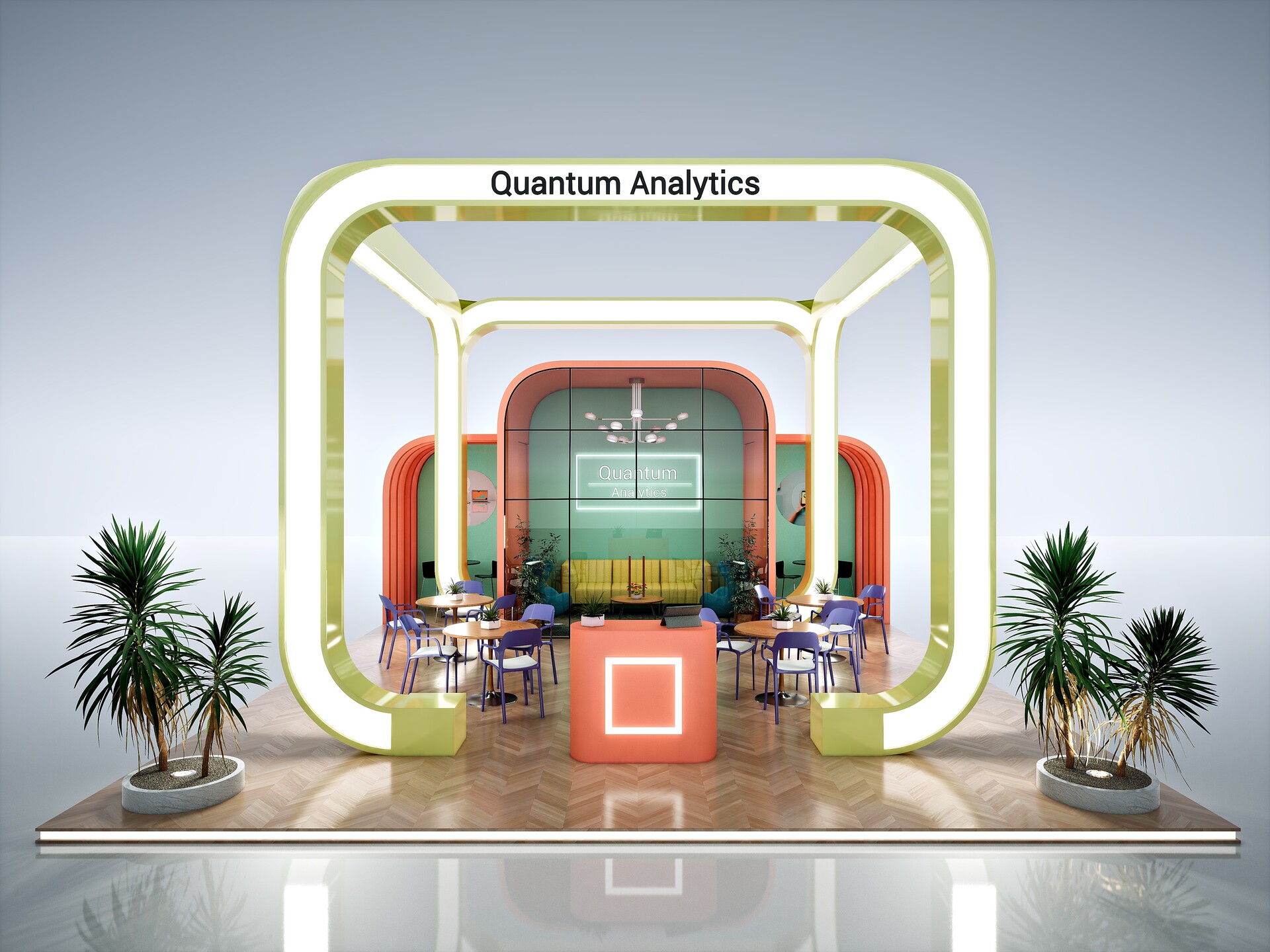 ArtStation - Booth Design for Analytics Company