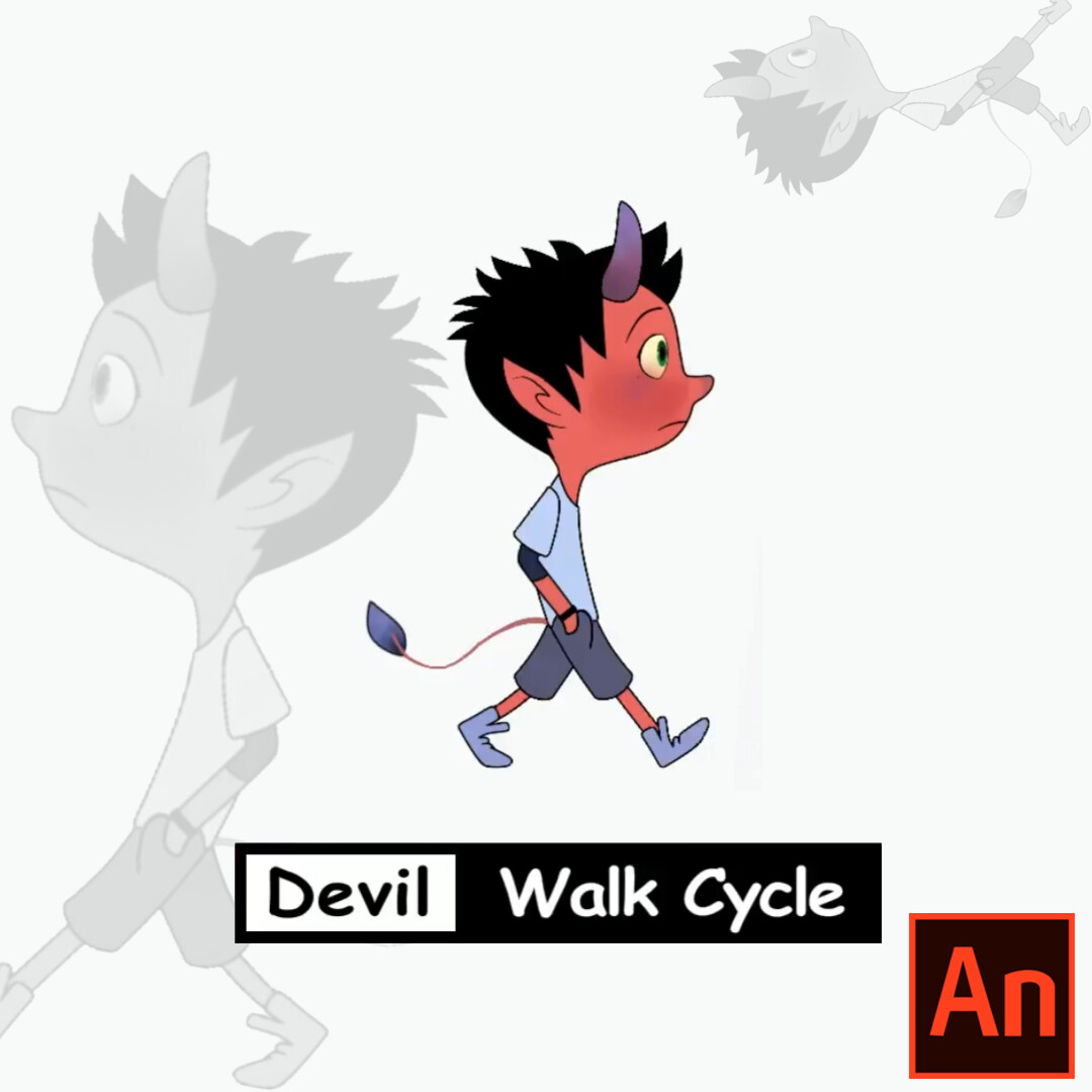 ArtStation - 2D animation Walk Cycle