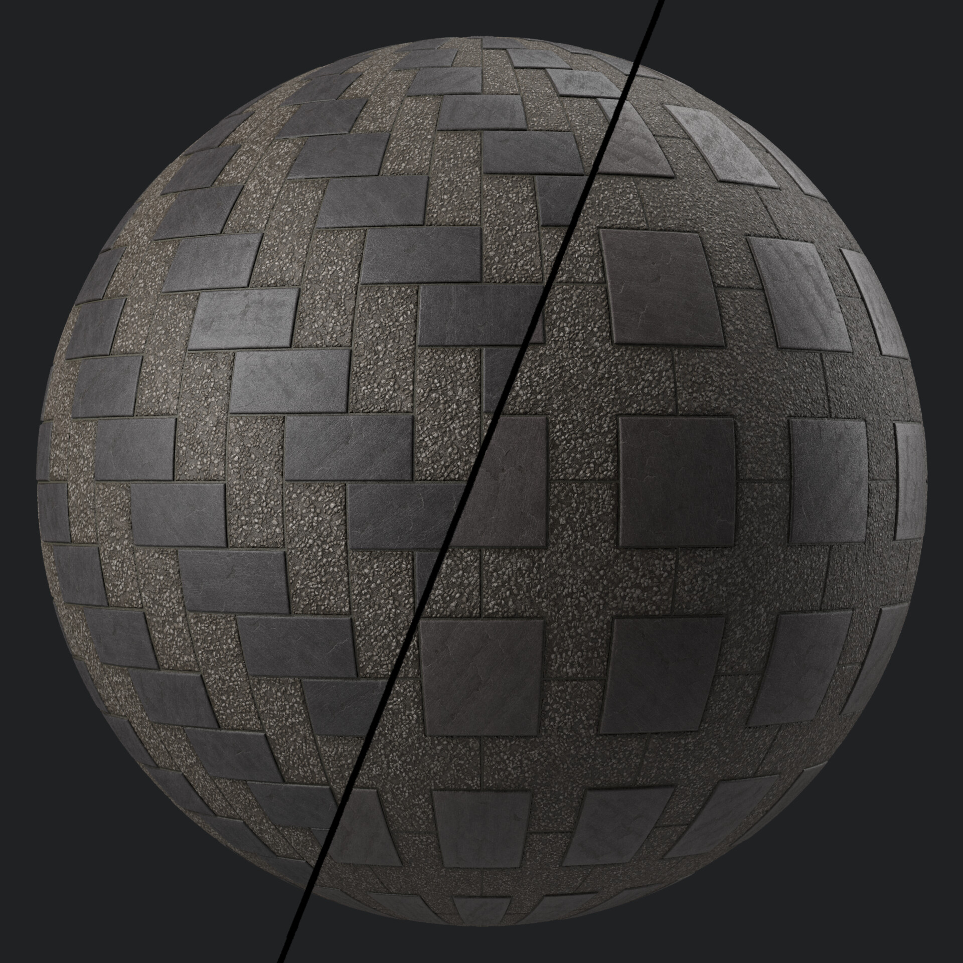 ArtStation - Tile Materials 42- Slate Stone Tiling By Gravel | Sbsar ...