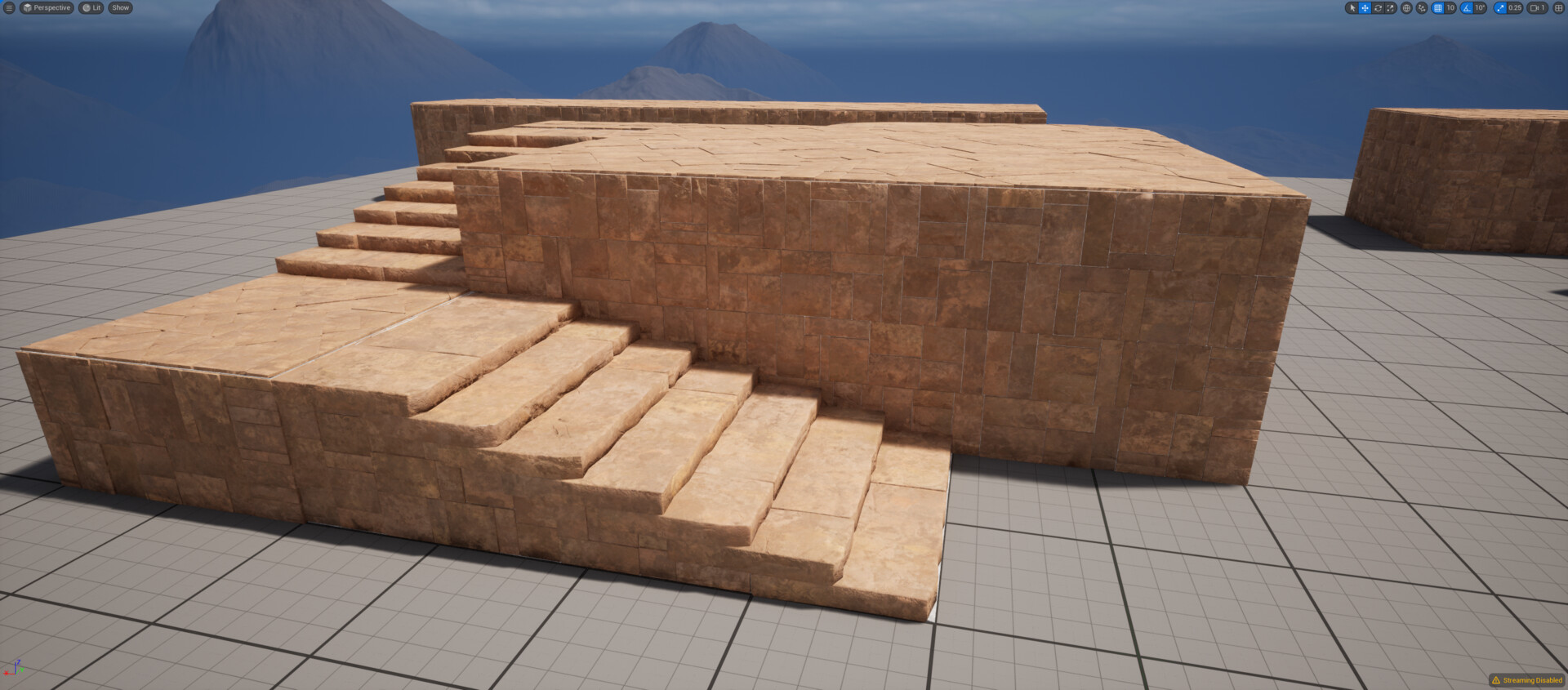 ArtStation - Procedural Walls and Stairs from Houdini to Unreal