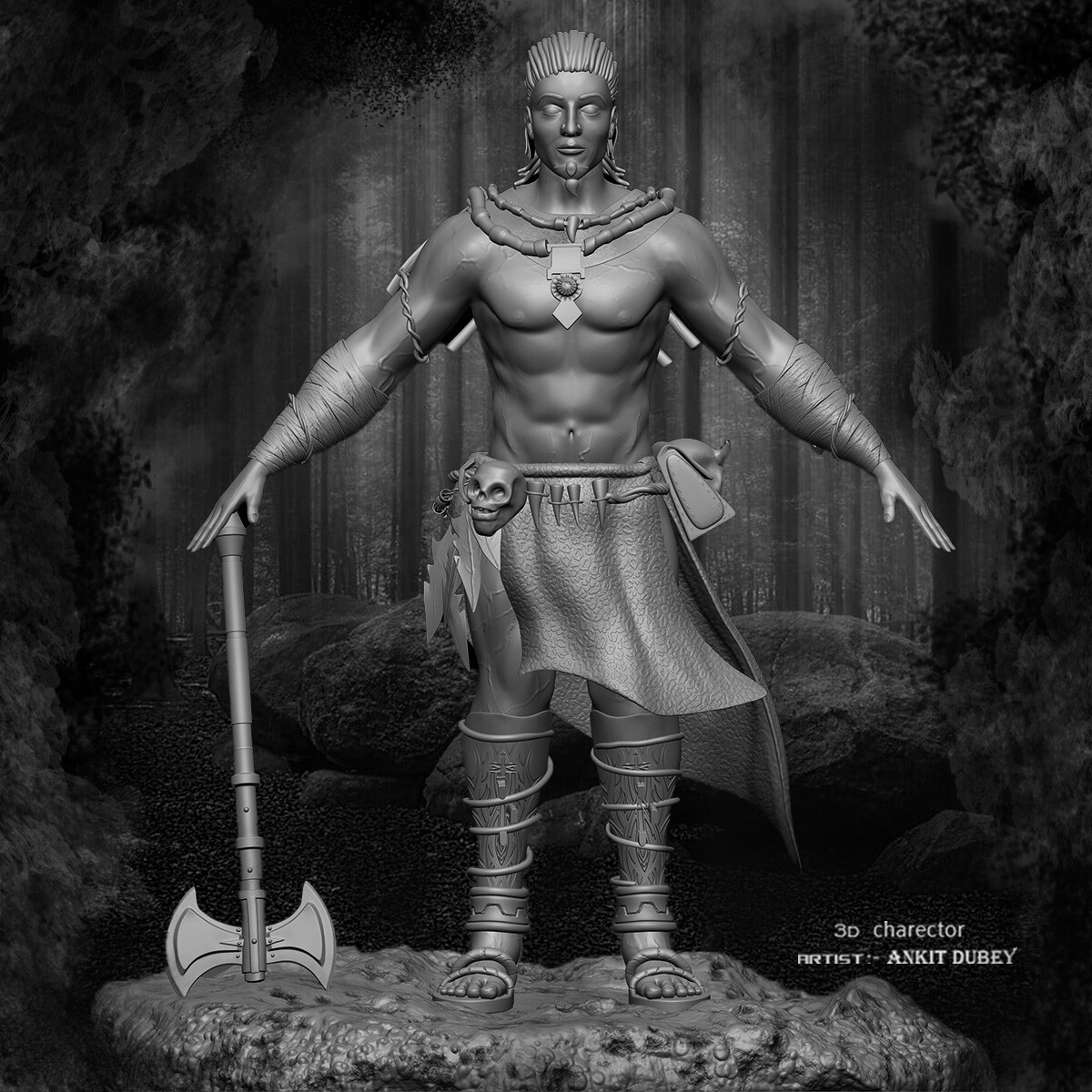 ArtStation - Male Warrior