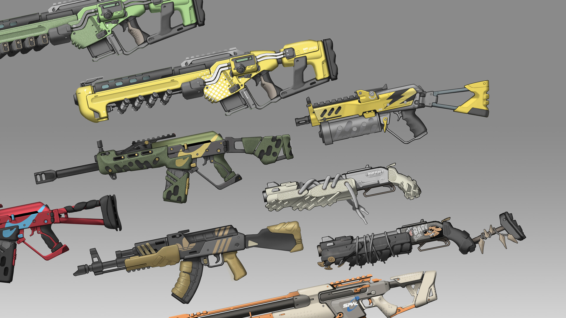 ArtStation - guns practice