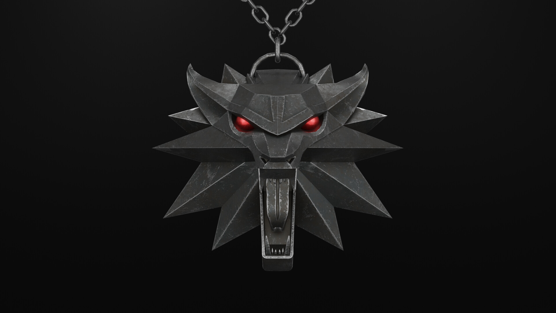 ArtStation - The Witcher 3 Wolf School Medallion