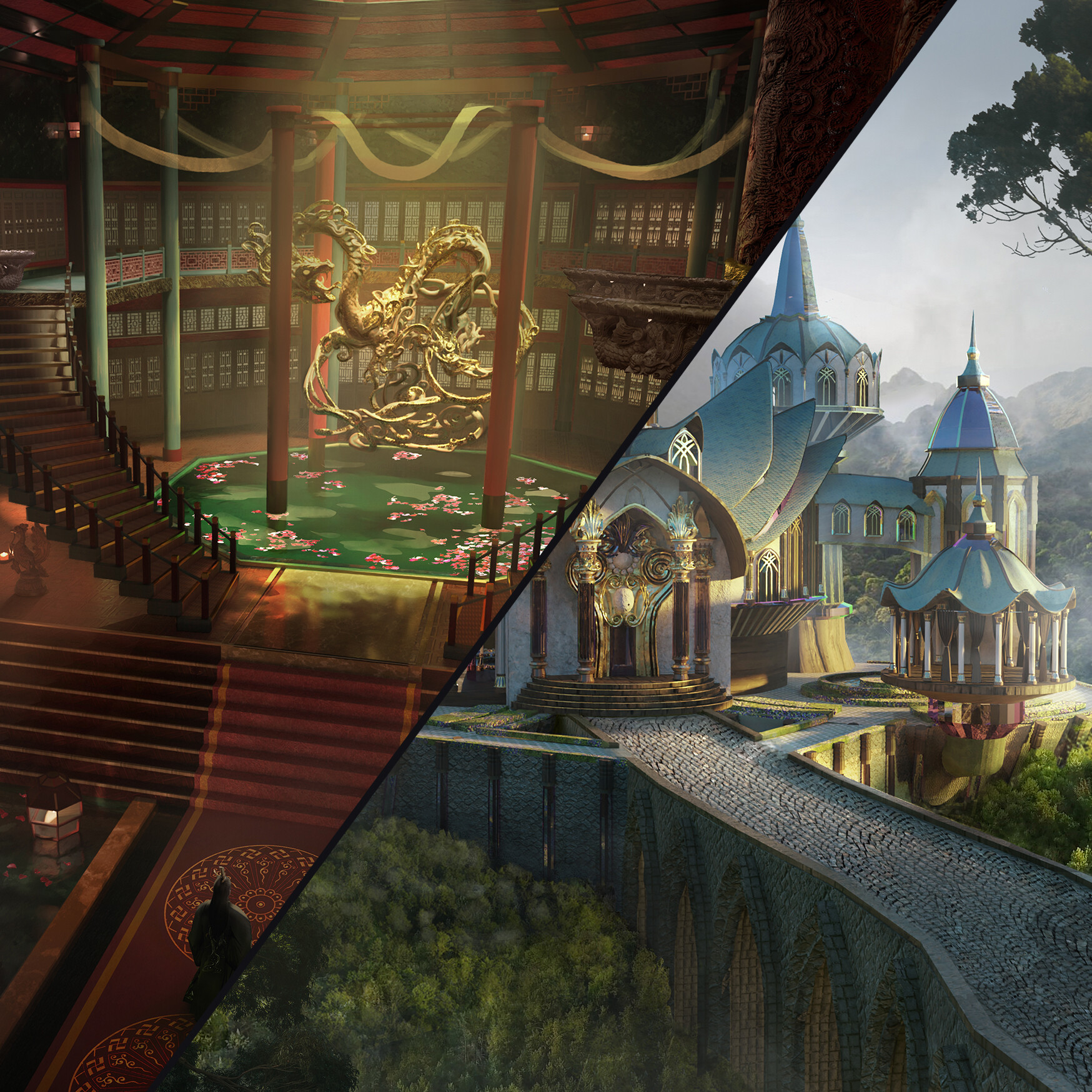 ArtStation - Matte Painting (3D base)