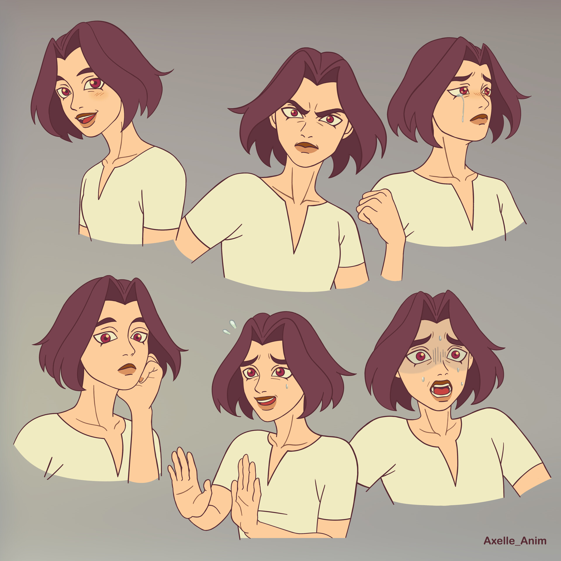 ArtStation - Character expressions.