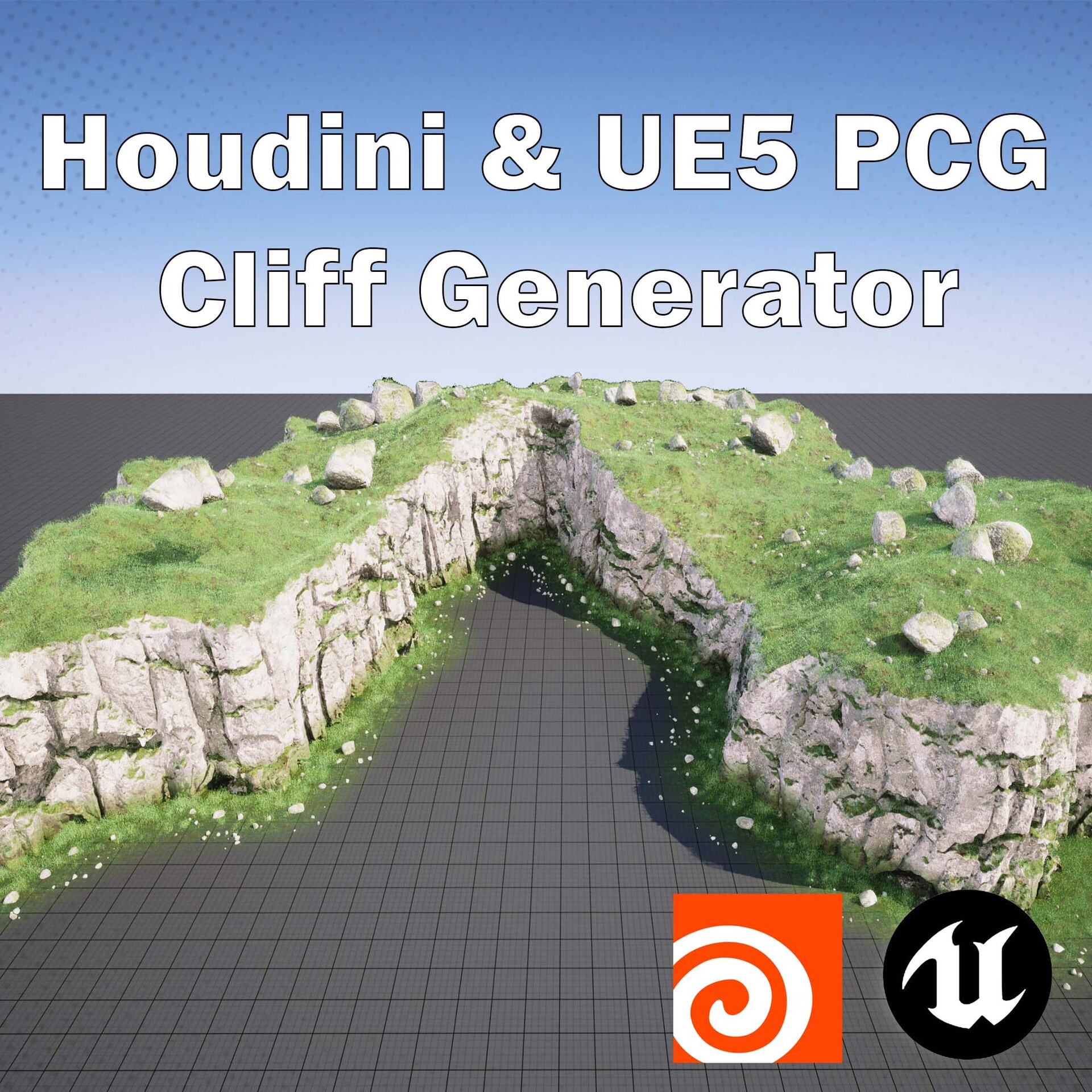 ArtStation - Houdini & UE5 PCG Cliff Generator