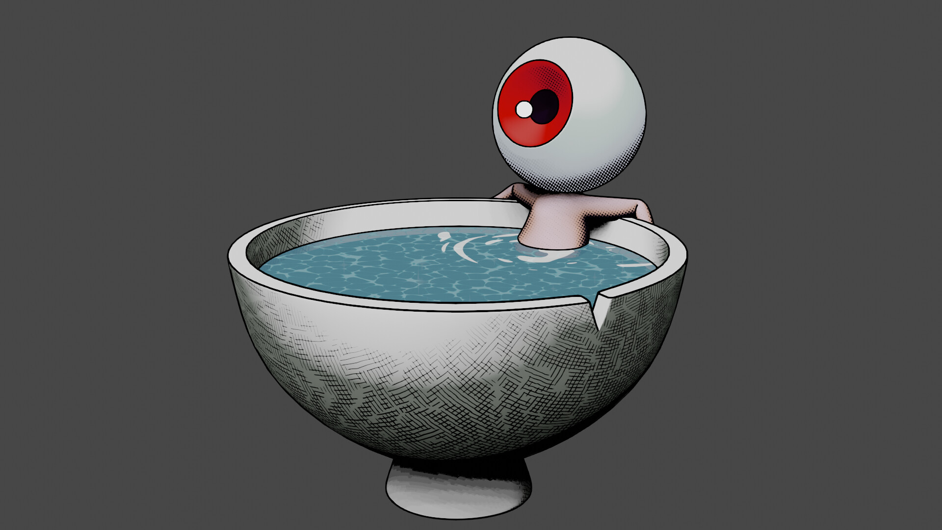 ArtStation - Kitaro - Anime-inspired 3D scene + Water FX