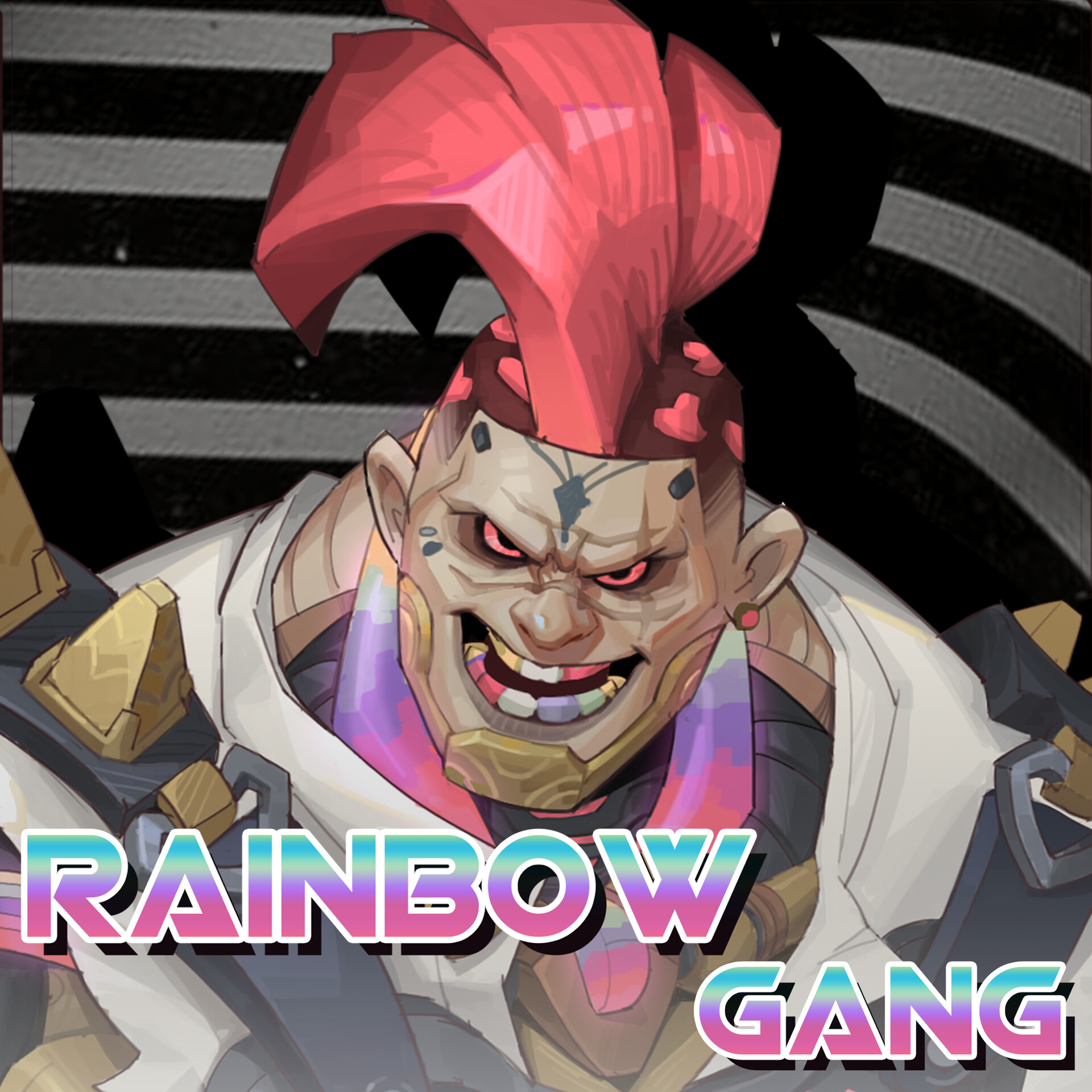 ArtStation - Rainbow Gang —— Crazy Bodyguard