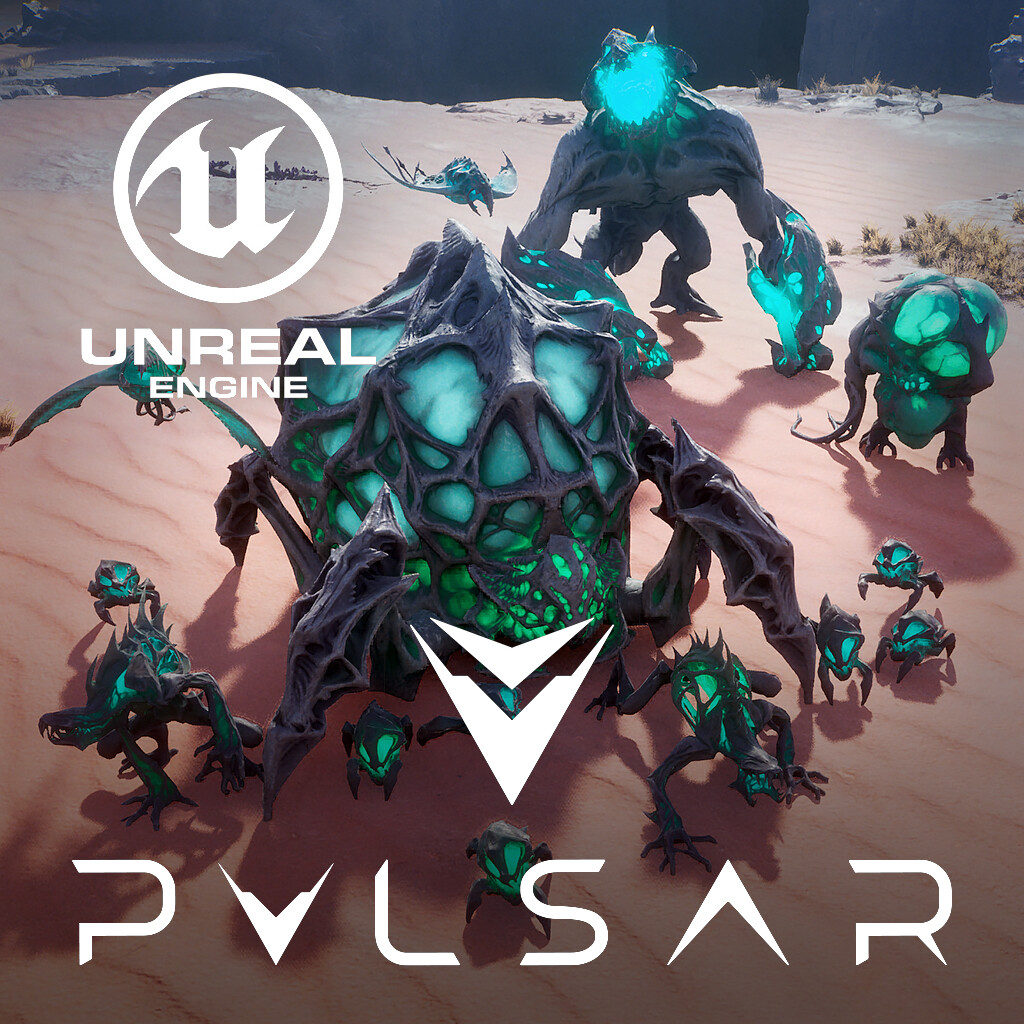 ArtStation - Pulsar RTS Game - UnrealEngine5 - Enemy Models