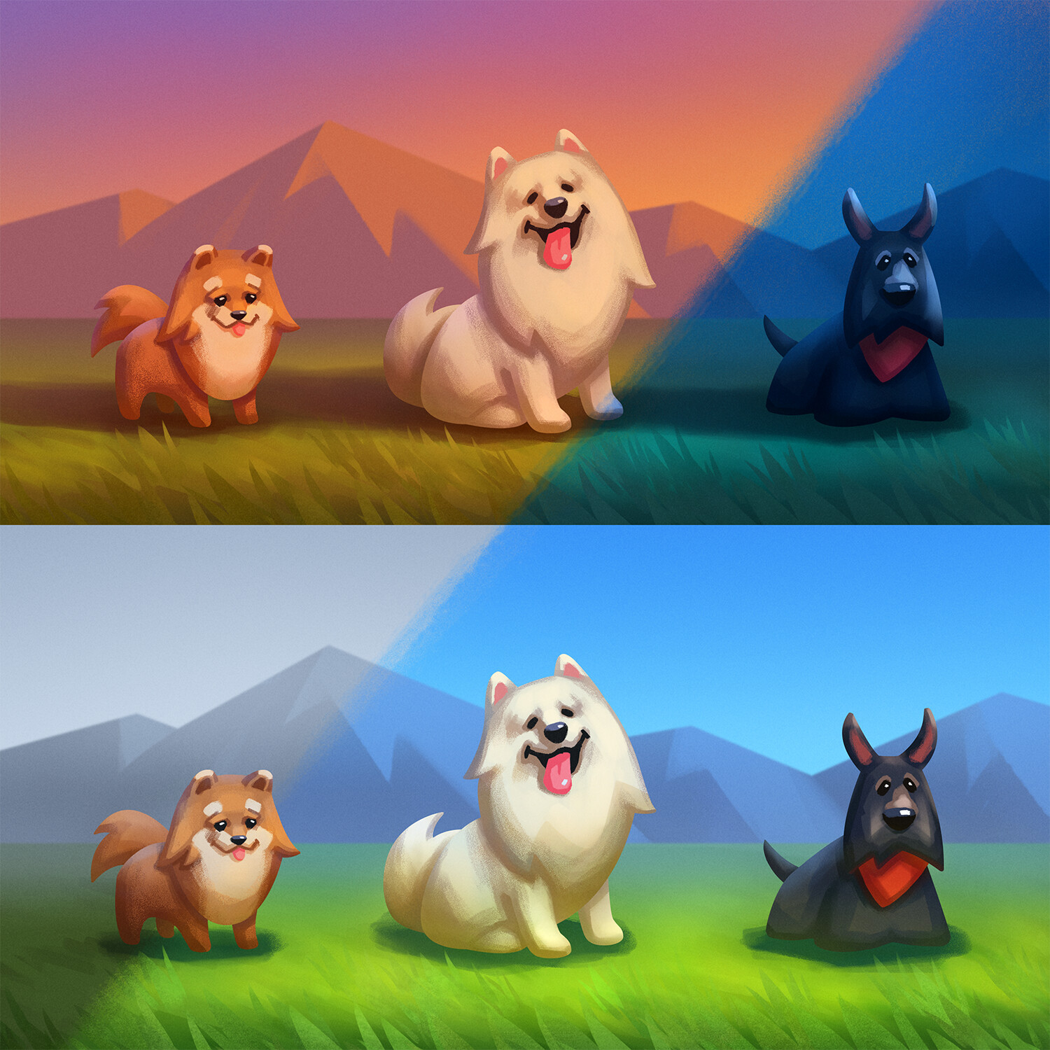 ArtStation - Dogs