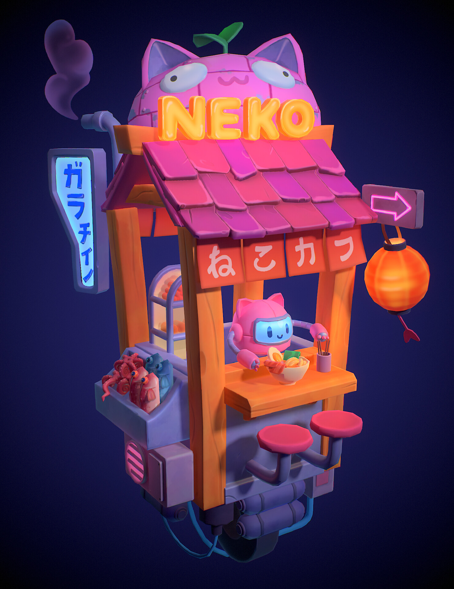 ArtStation - Neko Cafe