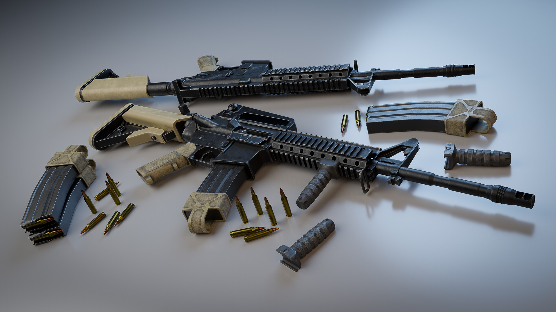 ArtStation - Unreal Engine 4 - M4A1 Configurator