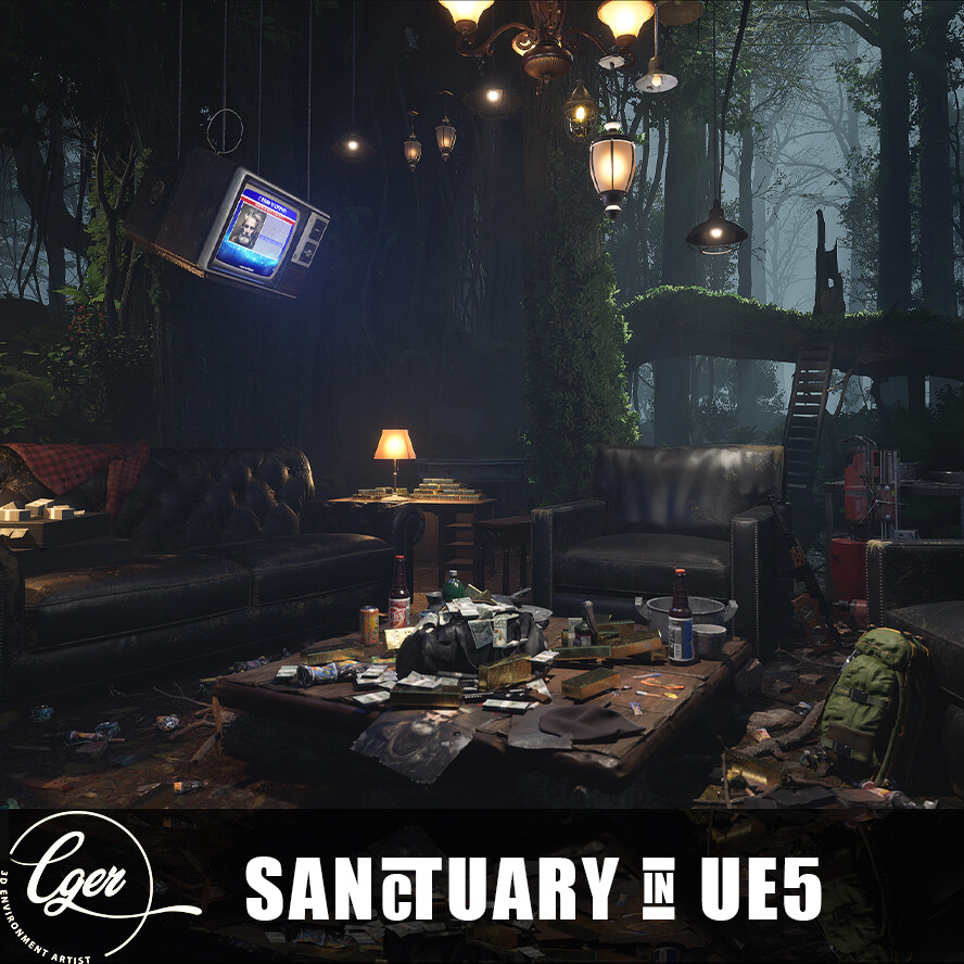 ArtStation - Sanctuary - UE5 Short 10 Days of Work