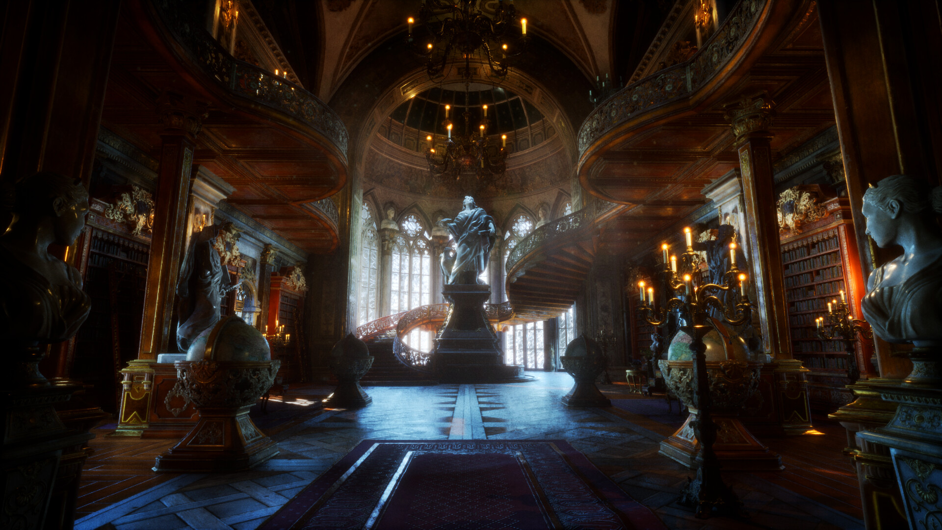 ArtStation - [the library] Level Scene