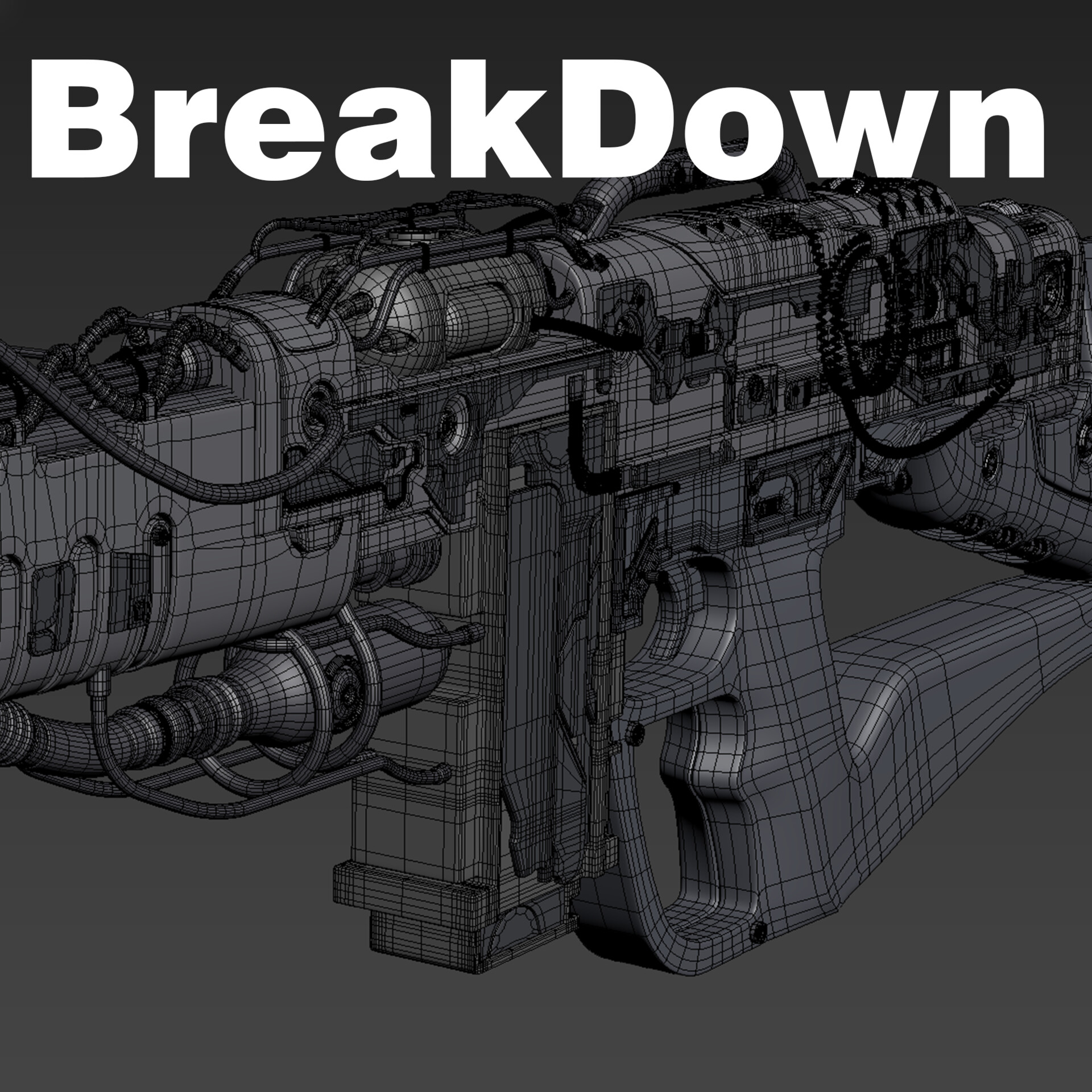 ArtStation - Sci-Fi Weapon Wireframes