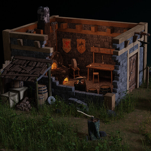 ArtStation - Blacksmith's house