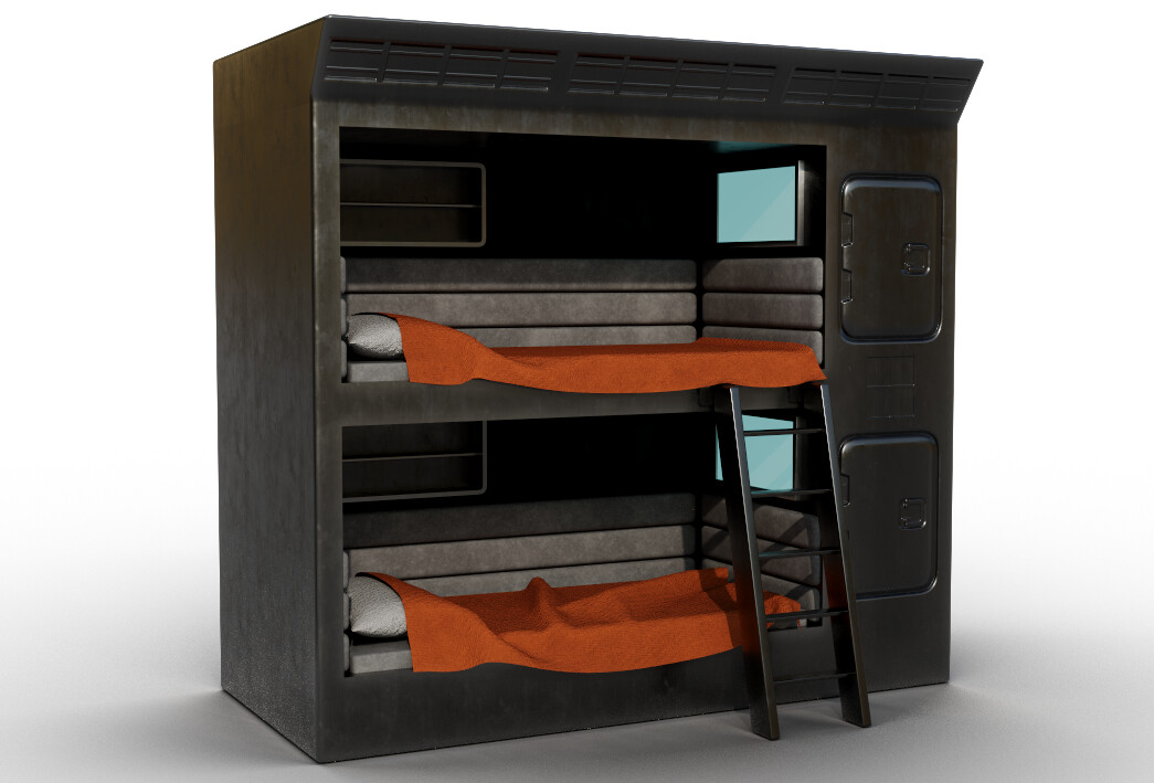 ArtStation - Sci-Fi Bunkbed