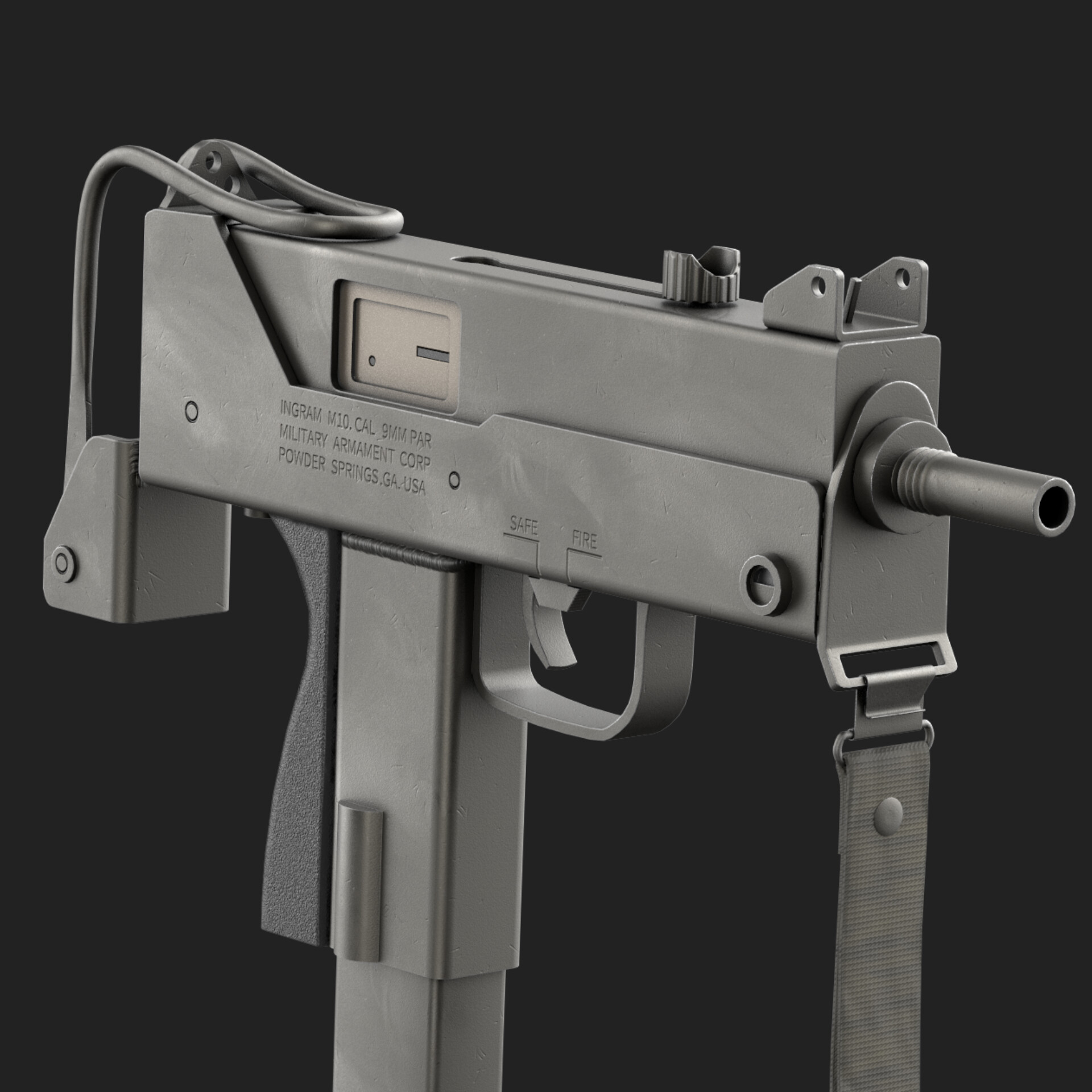 ArtStation - Ingram MAC-10 Submachine Gun
