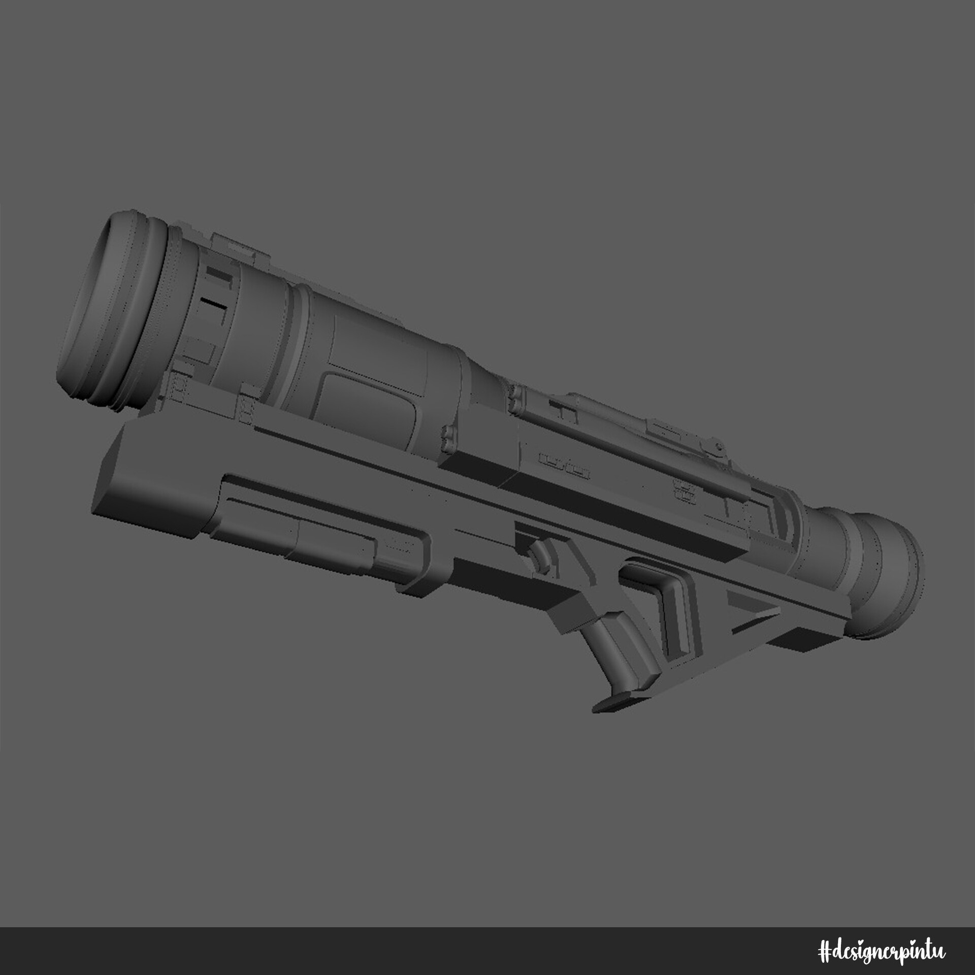 ArtStation - CG GUN MODEL || SCI-FI GUN || Hard-surface modeling