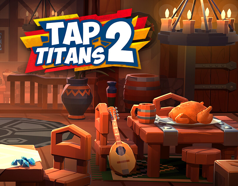 ArtStation - 2D Environment Art for Tap Titans 2